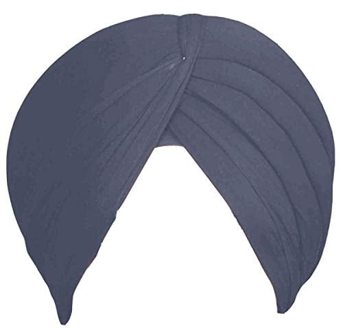 Sikh Cotton Turban For Men | Dark Grey Color| 7 Mts Punjabi Pagri ...