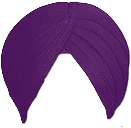Sikh Cotton Turban For Men | Dark Orchid Color | 5Mts Punjabi Pagri ...