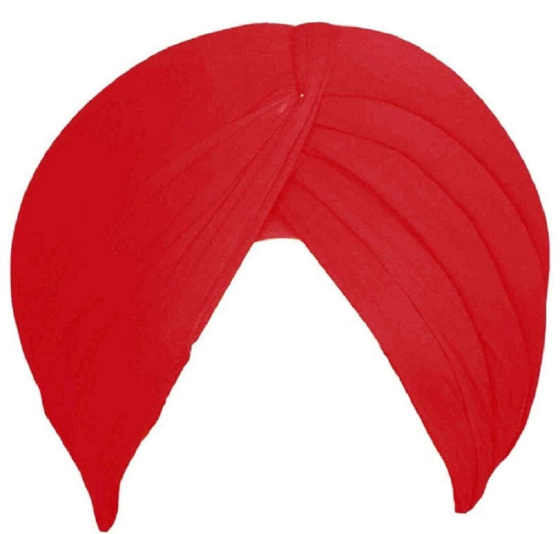 Sikh Cotton Turban For Men |Dark Red Color | 7 Mts Punjabi Pagri ...