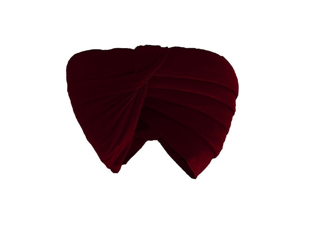 Sikh Cotton Turban For Men | Maroon Color | 7 Mts Punjabi Pagri ...