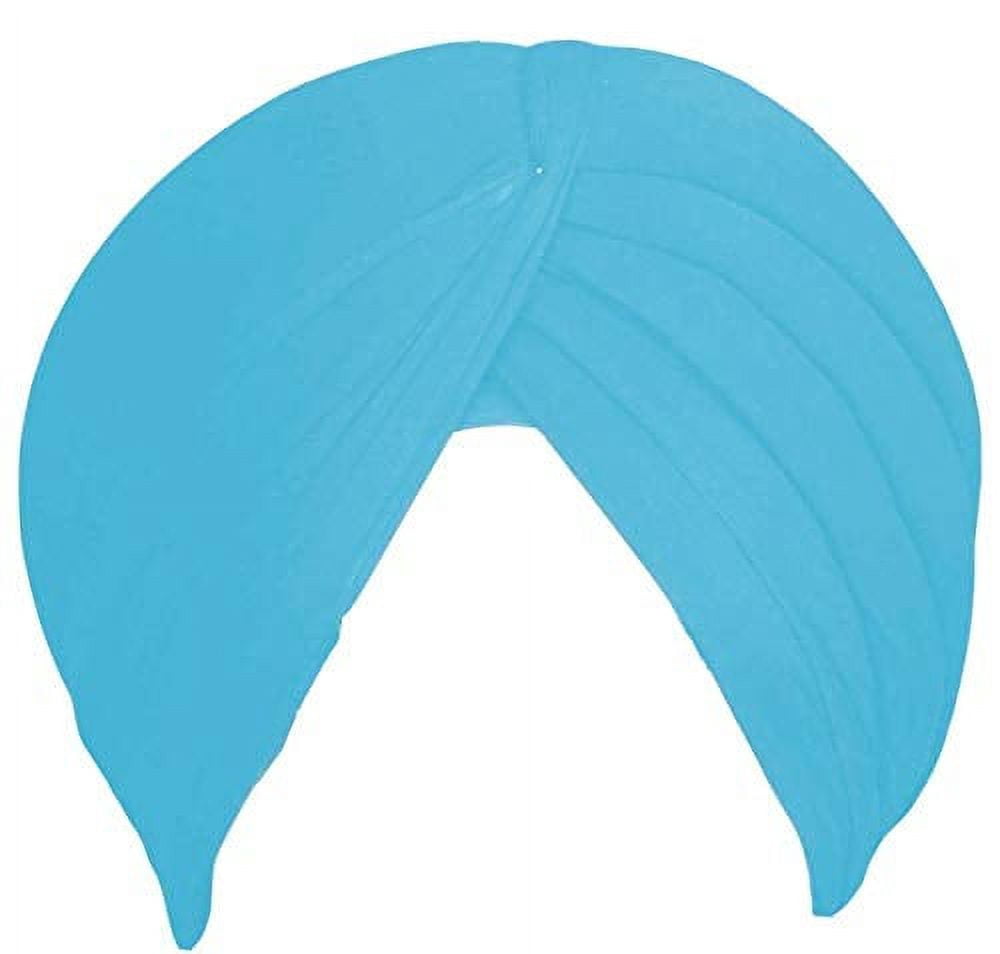 Sikh Cotton Turban For Men | Sky Blue Color | 8 Mts Punjabi Pagri ...