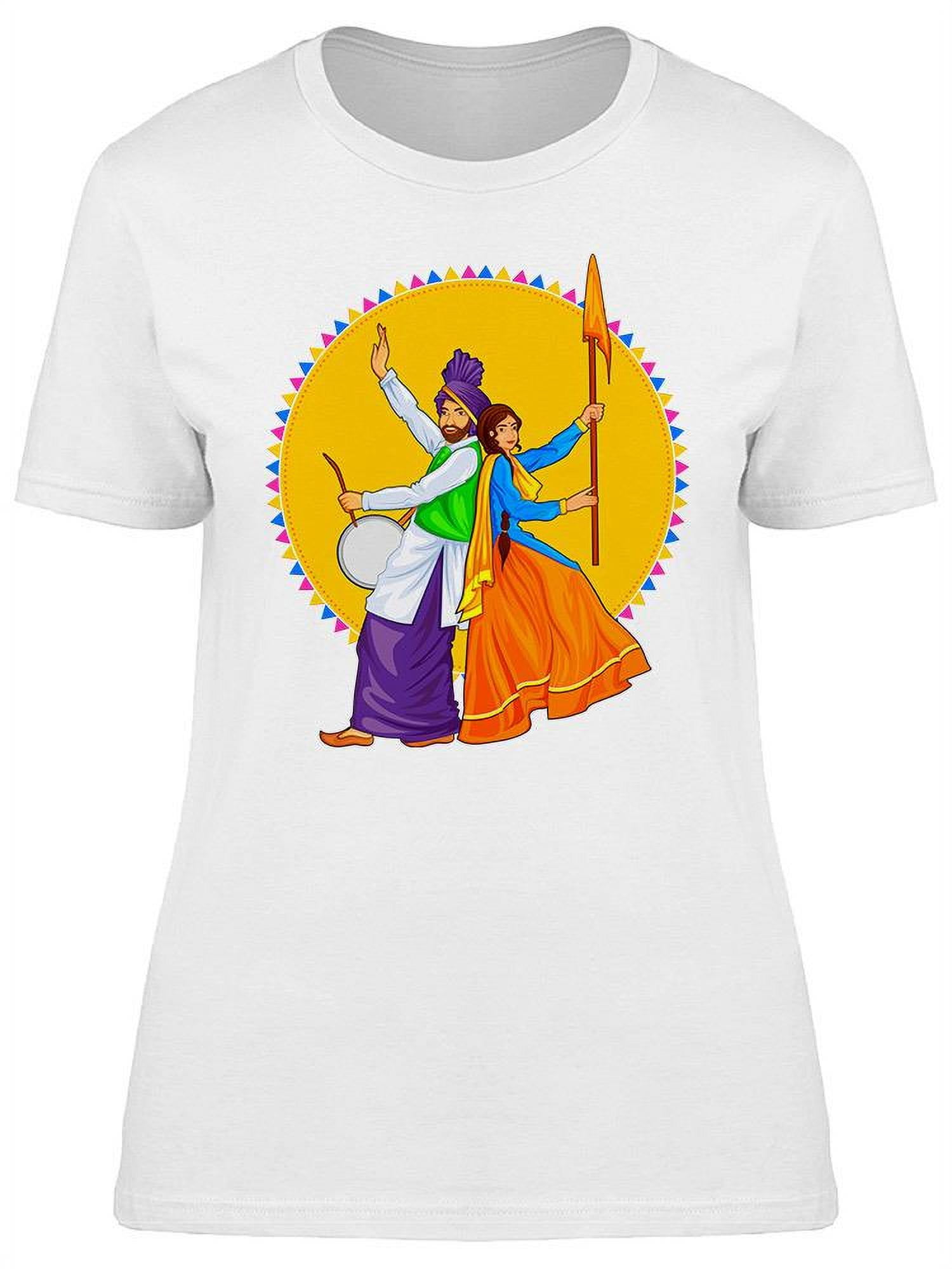 Sikh Punjabi Sardar Couple T-Shirt Women -Image by Shutterstock, Female ...