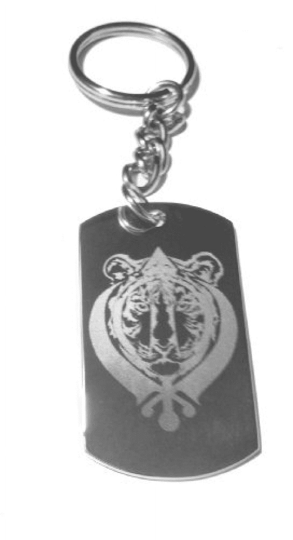 Khanda Tattoo With Tiger