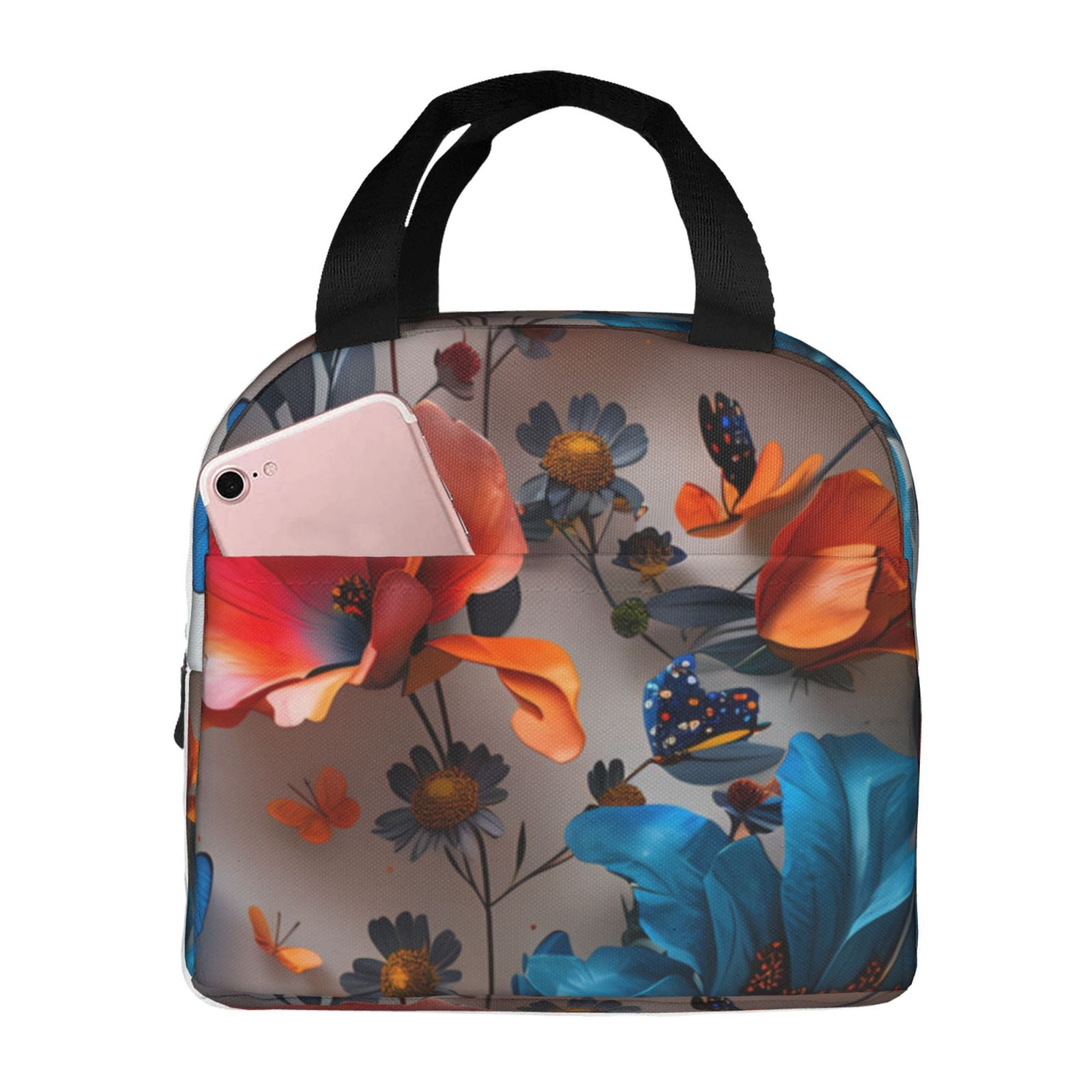 Sikiie 3D Butterfly Lunch Bag for Women & Men Adult Insulated Lunch Box ...