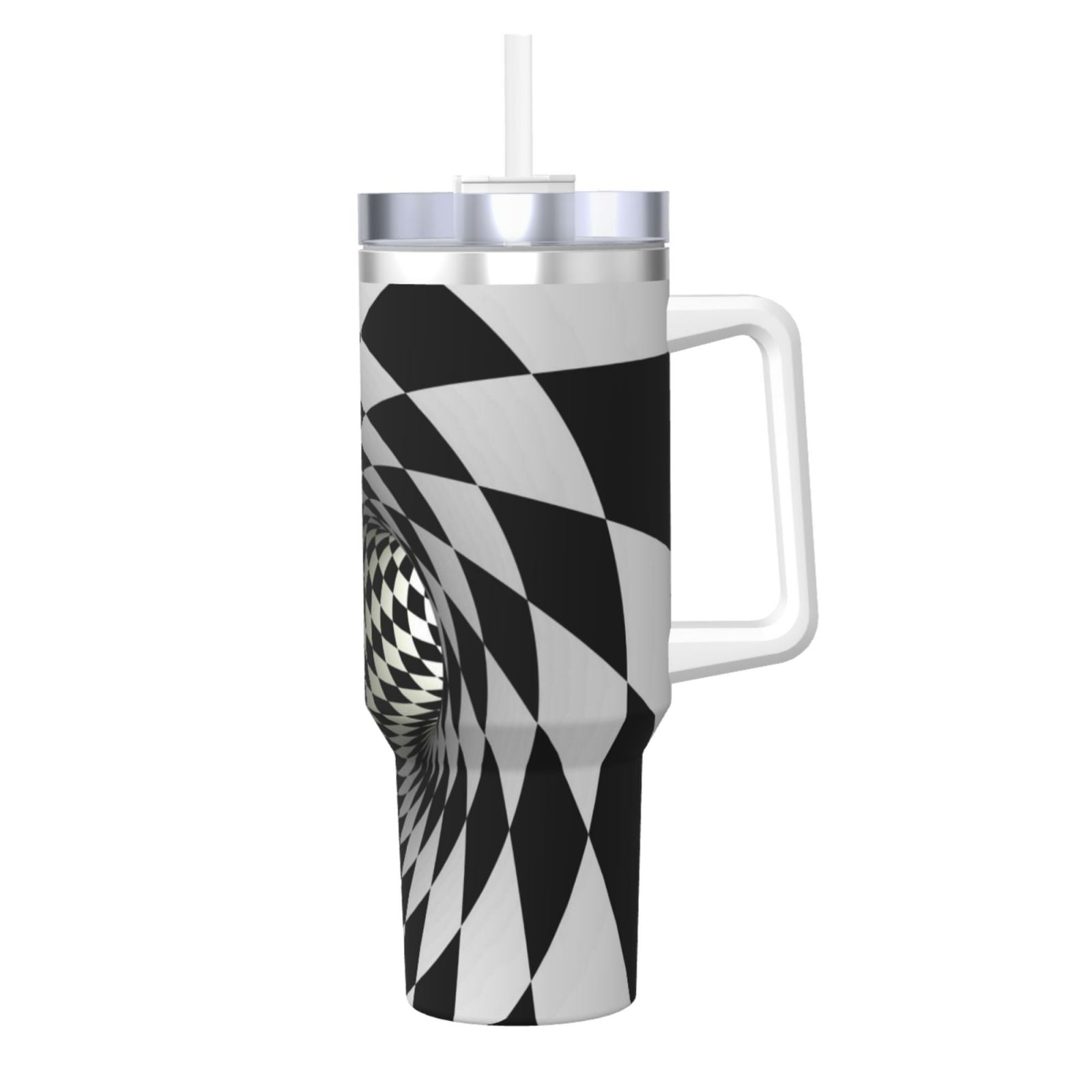 Sikiie 3D Vortex Illusion Insulated Stainless Water Bottle Lid Travel ...