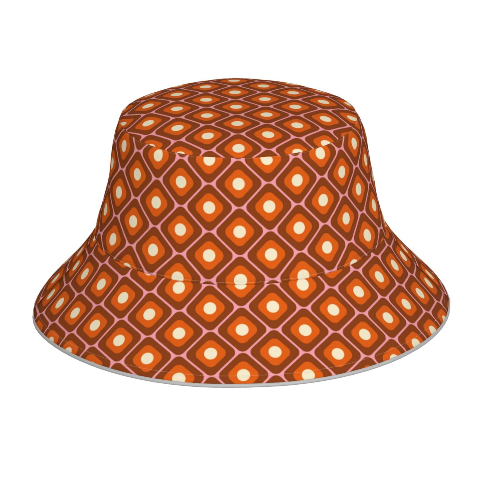Sikiie 60s and 70s Aesthetic Reflective Double-Sided Bucket Hat, Sun ...