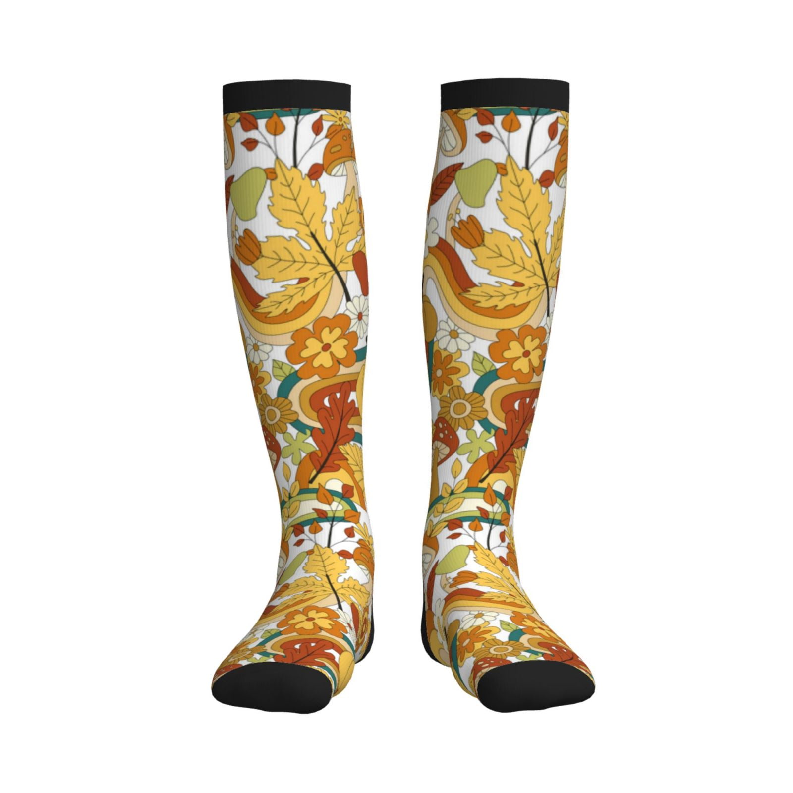Sikiie 70s Groovy Hippie 1 Pairs Compression Socks for Men and Women 15 ...