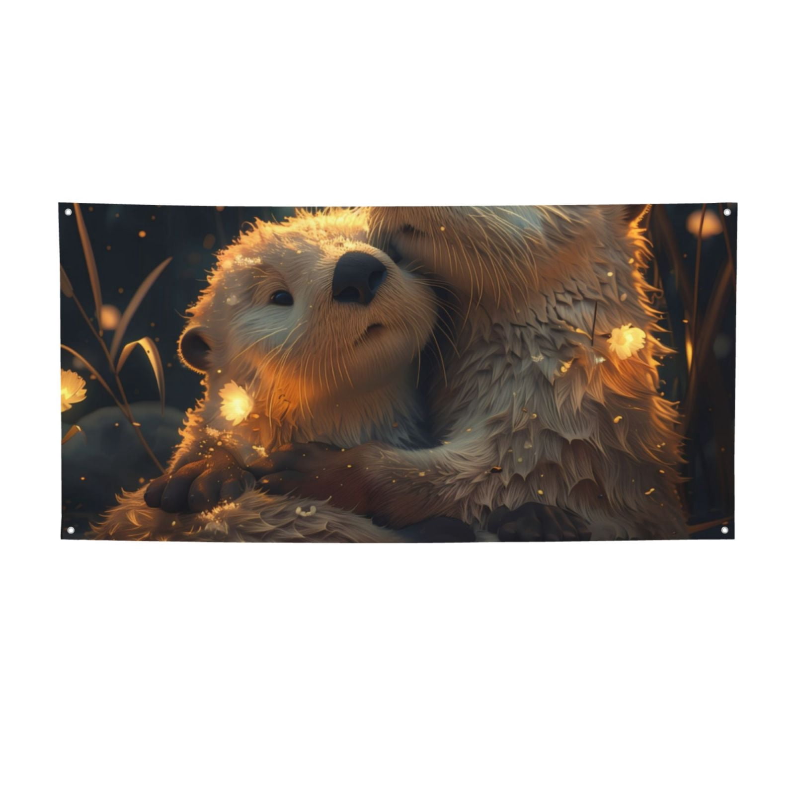 Sikiie Adorable Otter Pair Hug Custom Banners and Signs Customize ...