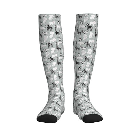 Sikiie African Animals 1 Pairs Compression Socks for Men and Women 15 ...