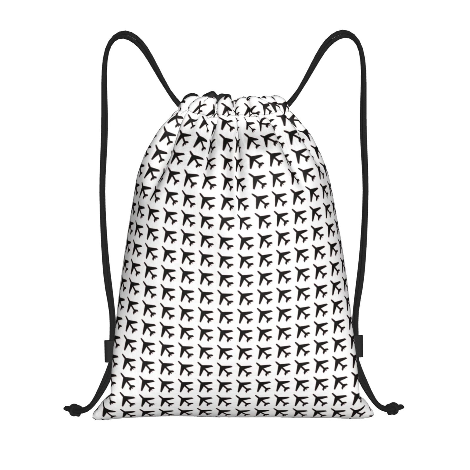 Sikiie Airplane Drawstring Backpack Drawstring Bags, Draw String Back ...
