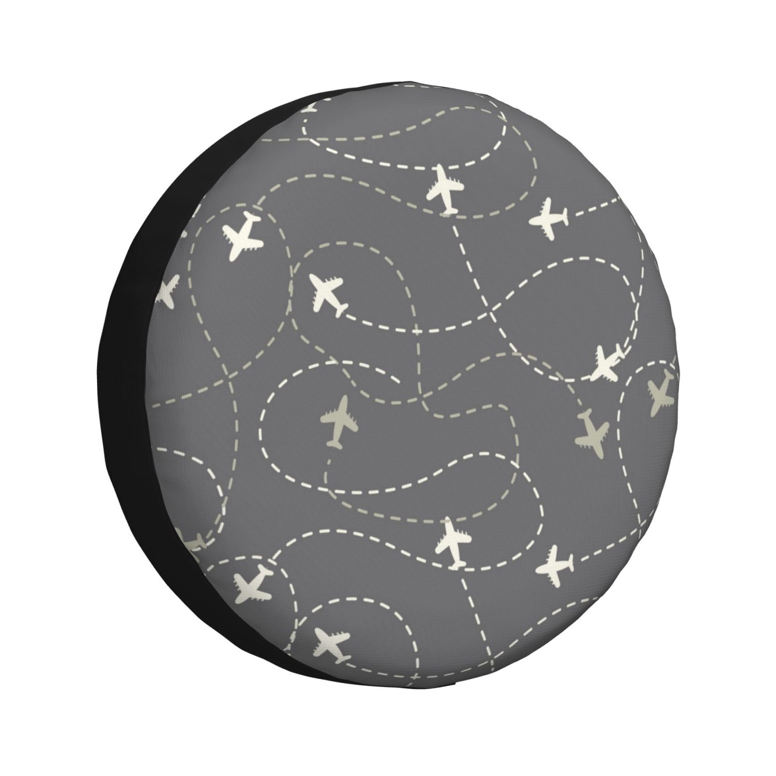 Sikiie Airplane Routes Around The World PVC Leather Spare Tire Wheel ...