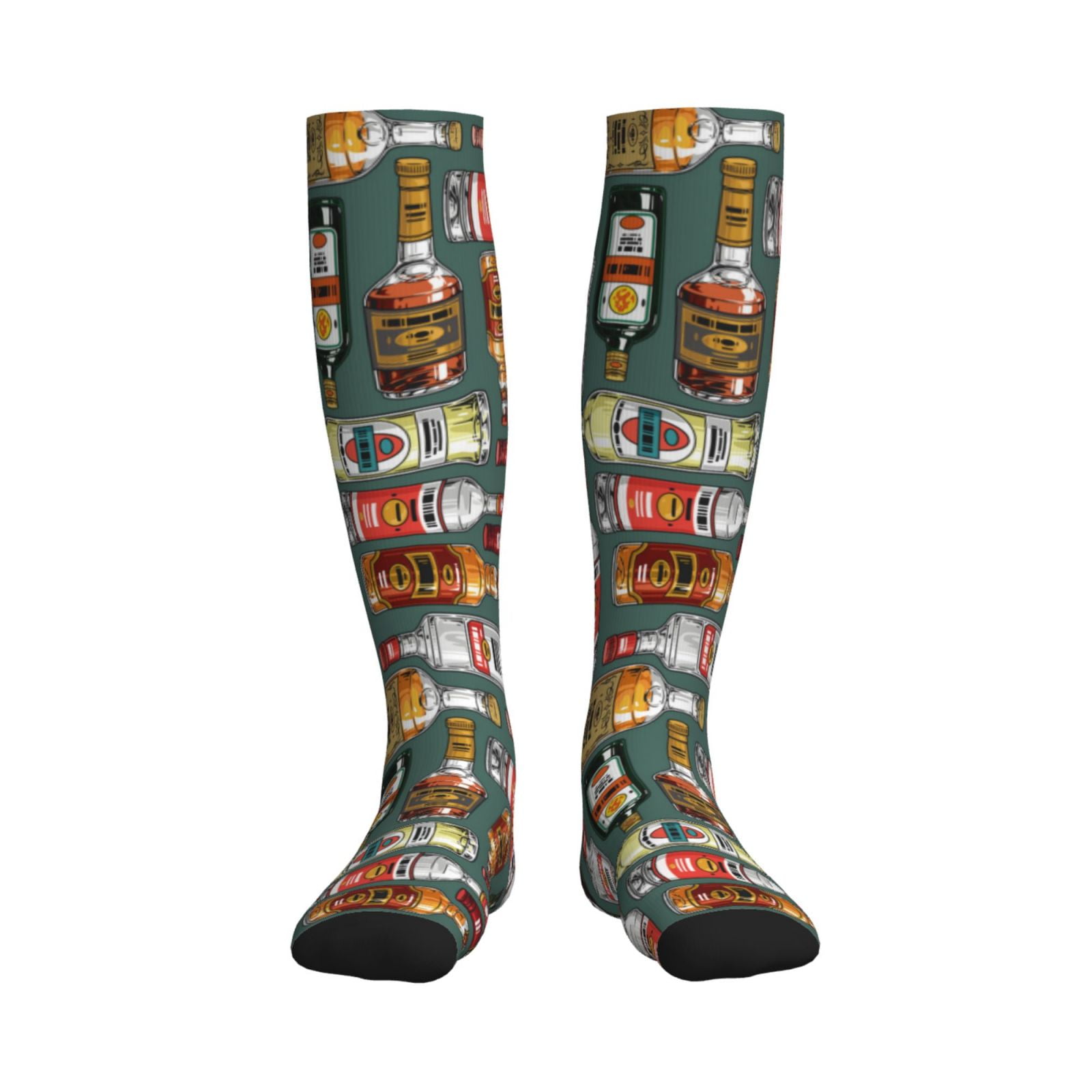 Sikiie Alcohol Bottles 1 Pairs Compression Socks for Men and Women 15 ...