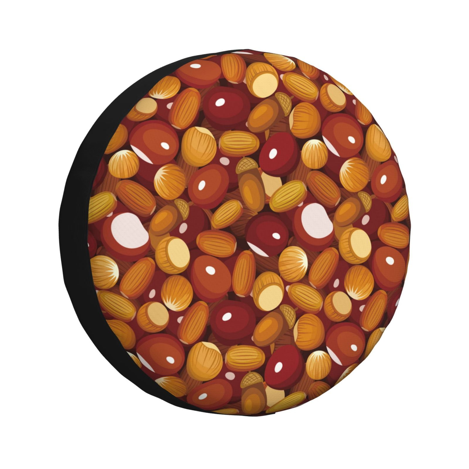 Sikiie Almond Nuts PVC Leather Spare Tire Wheel Cover Spare Tire Cover, for Car Truck SUV Camper ...