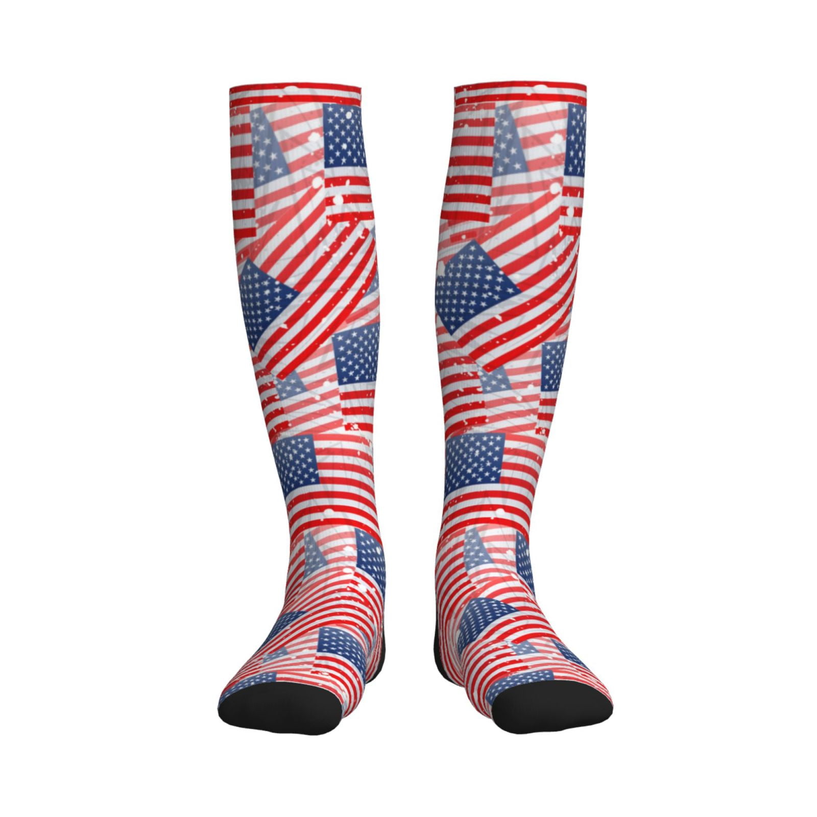 Sikiie America Flags 1 Pairs Compression Socks for Men and Women 15-20 ...