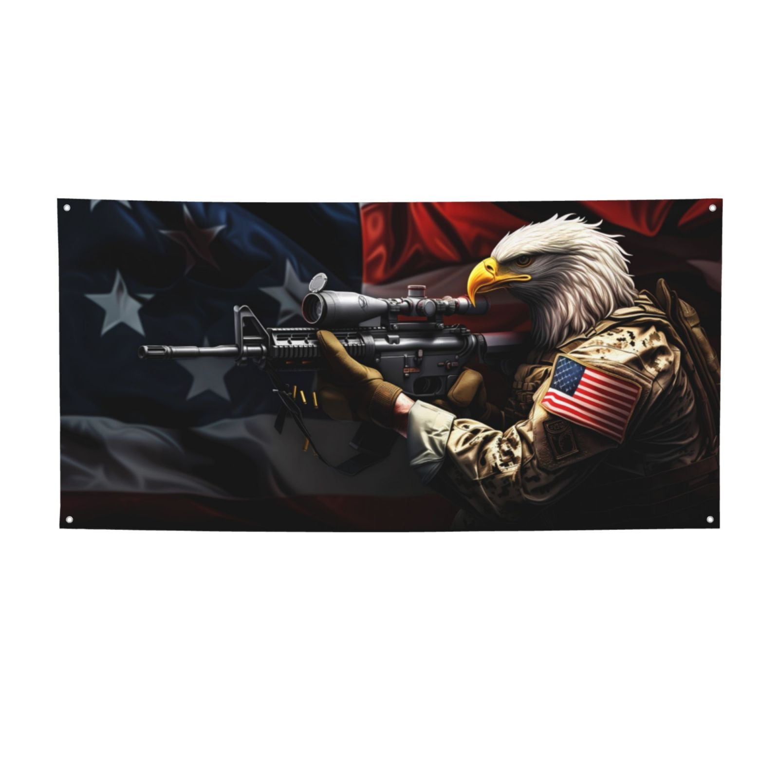 Sikiie American Bald Eagle Warrior Custom Banners and Signs Customize ...