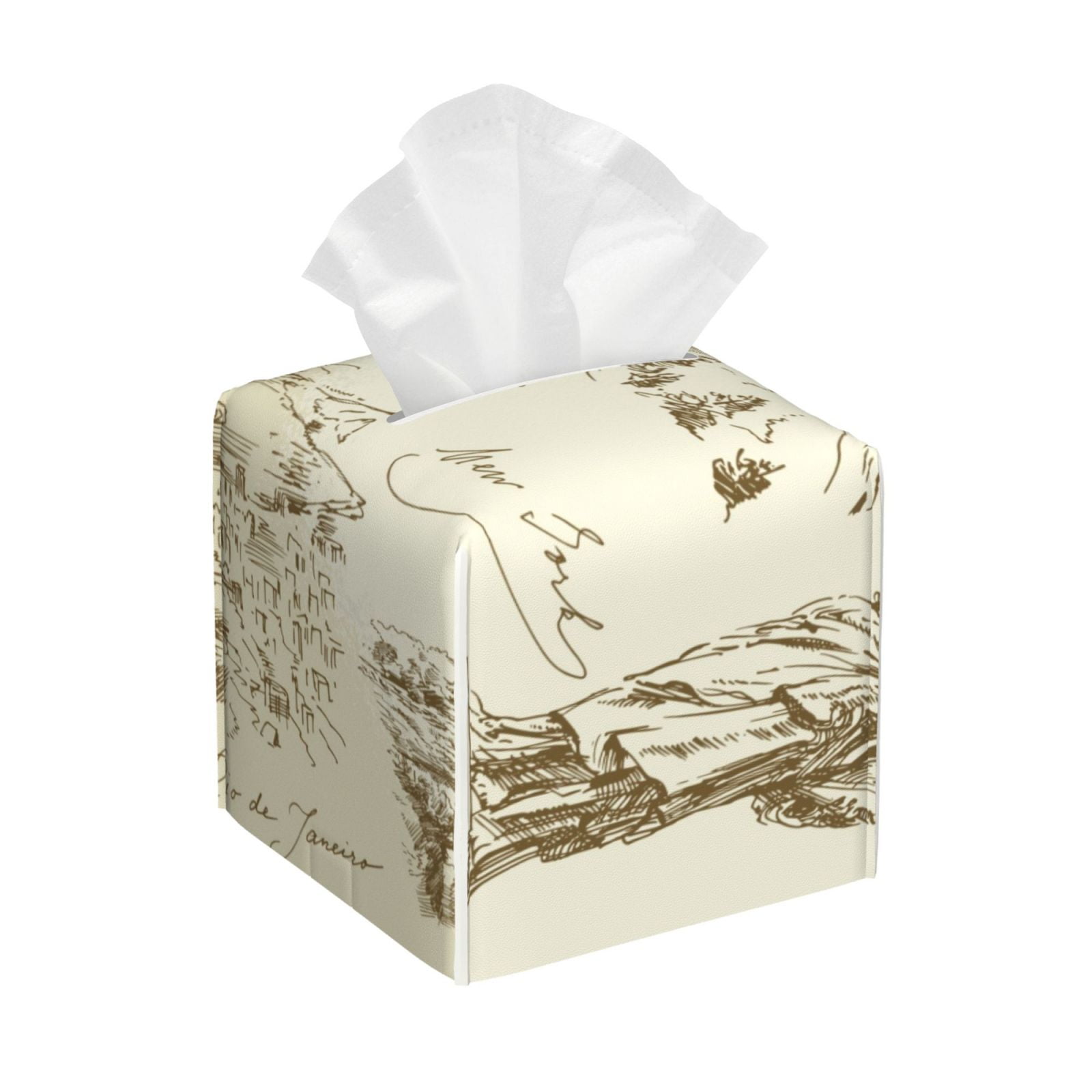 Sikiie American Monuments Leather Tissue Box Cover Square, tissue box ...