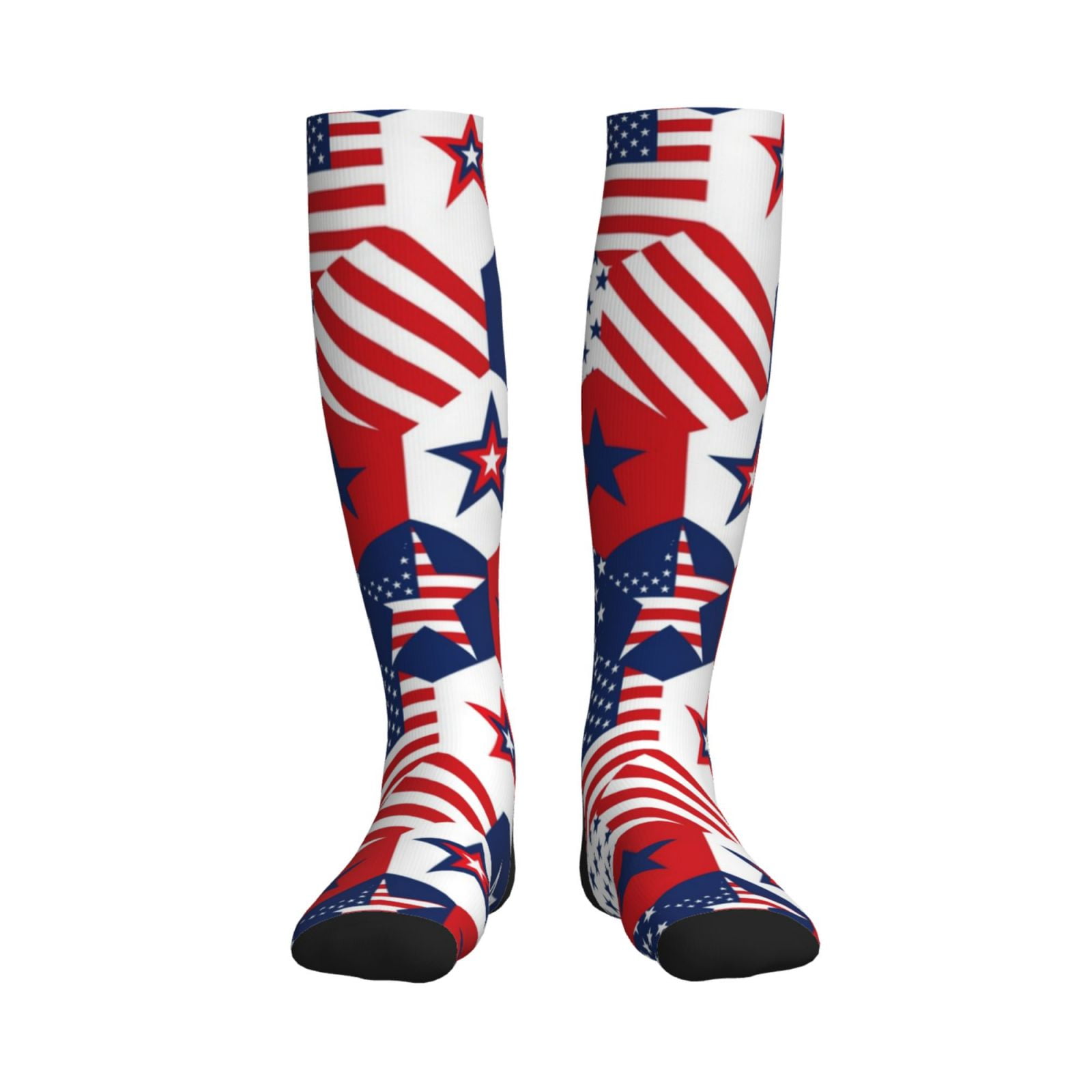 Sikiie American Stars2 1 Pairs Compression Socks for Men and Women 15 ...