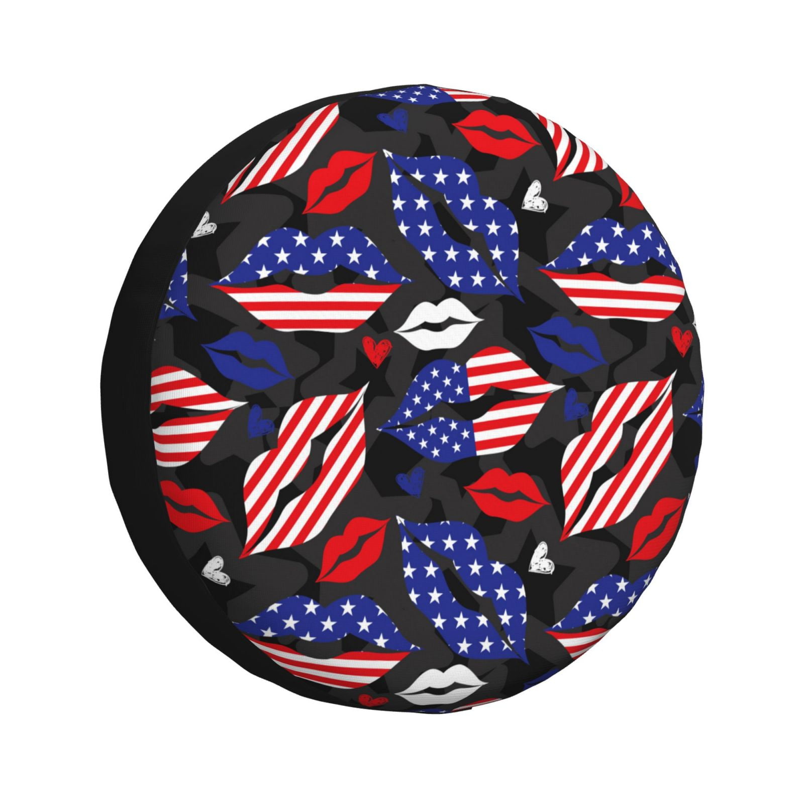 Sikiie American With Lips PVC Leather Spare Tire Wheel Cover Spare Tire ...