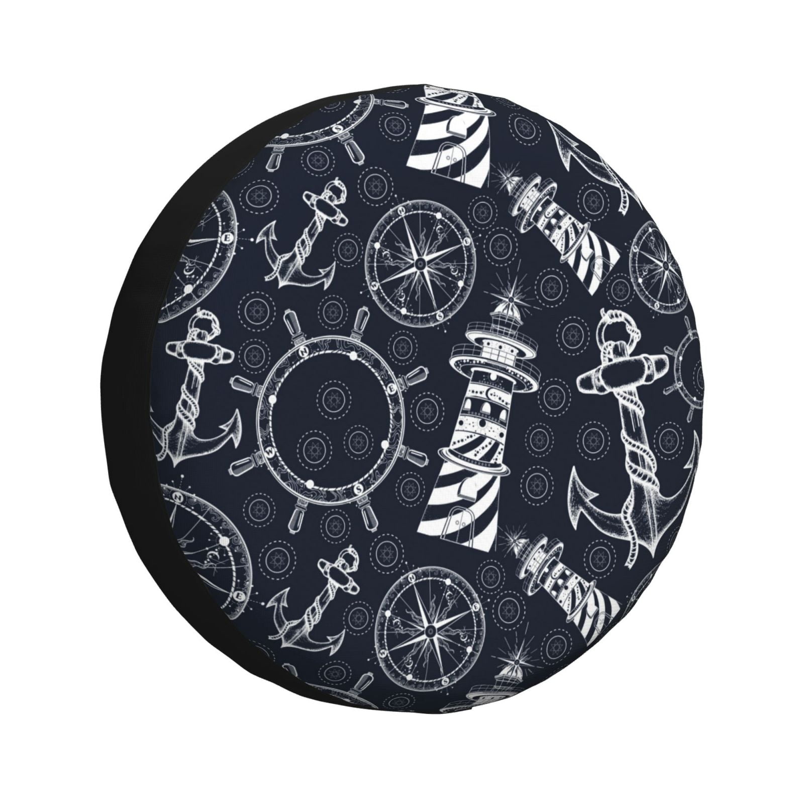 Sikiie Anchor and Lighthouse PVC Leather Spare Tire Wheel Cover Spare ...