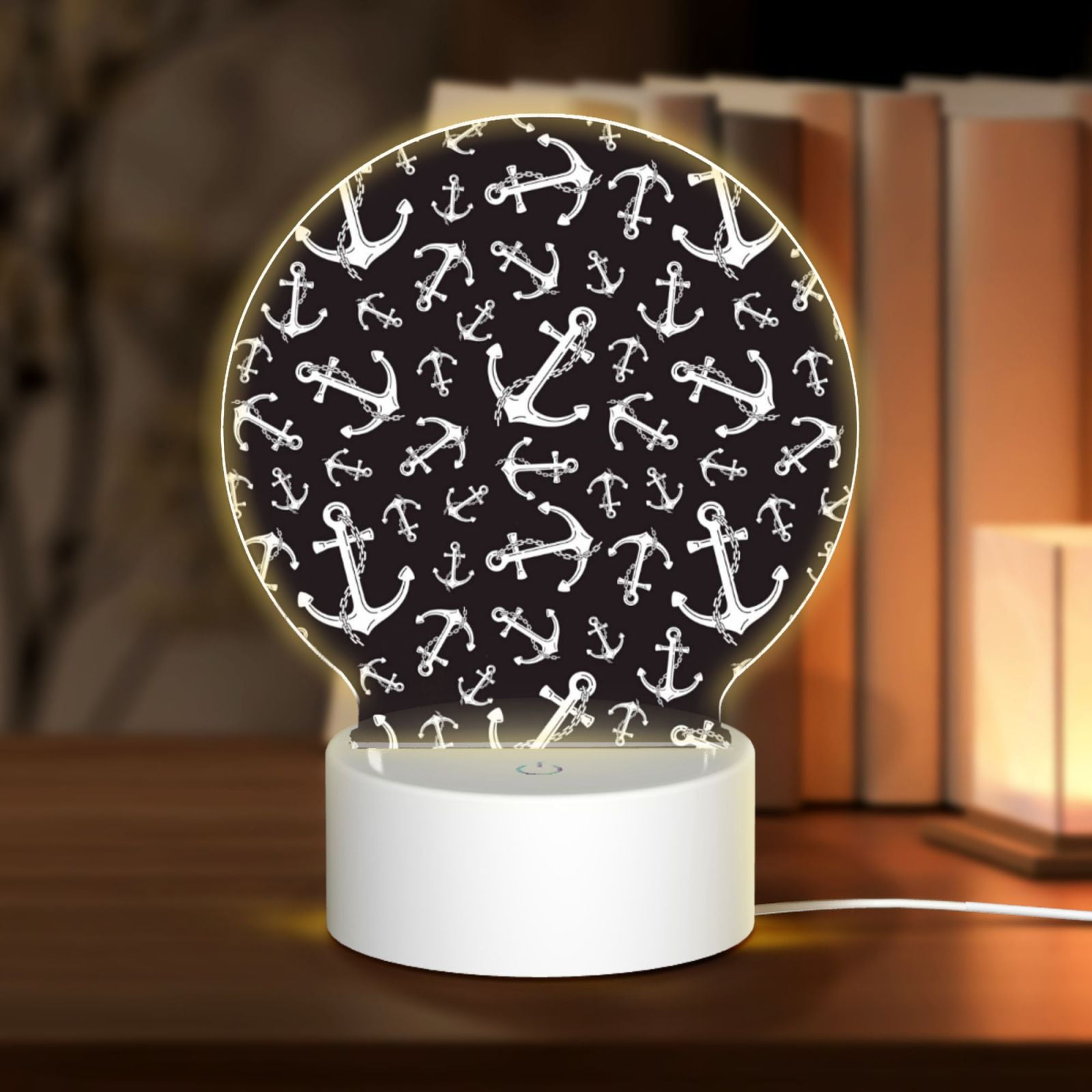 Sikiie Anchors Acrylic Night Light Gift Custom Acrylic Night Light LED ...