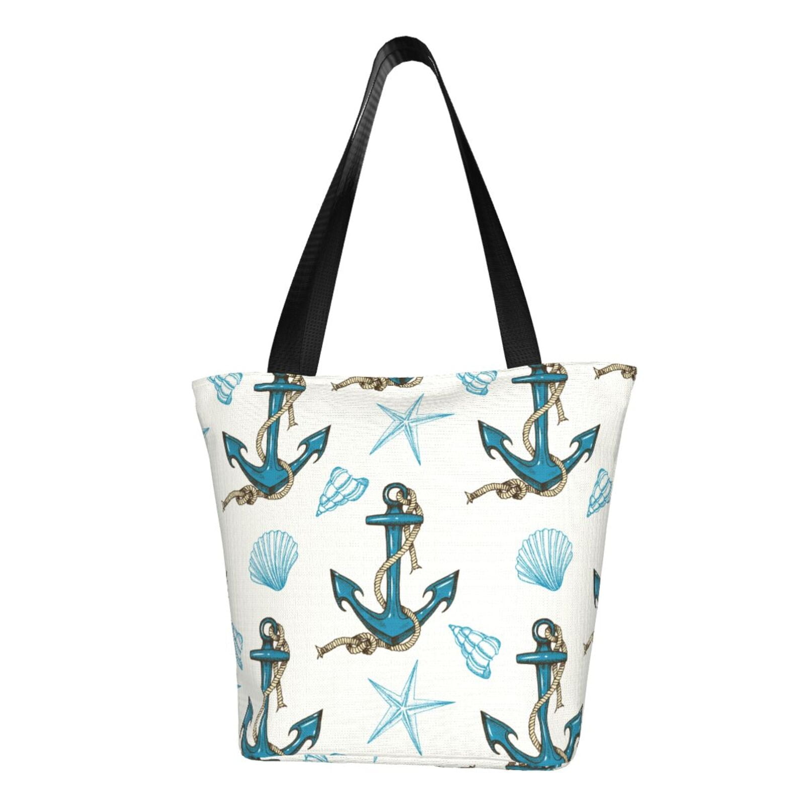 Sikiie Anchors And Shells Shoulder Bag Casual Hobo Crossbody Tote Bag ...