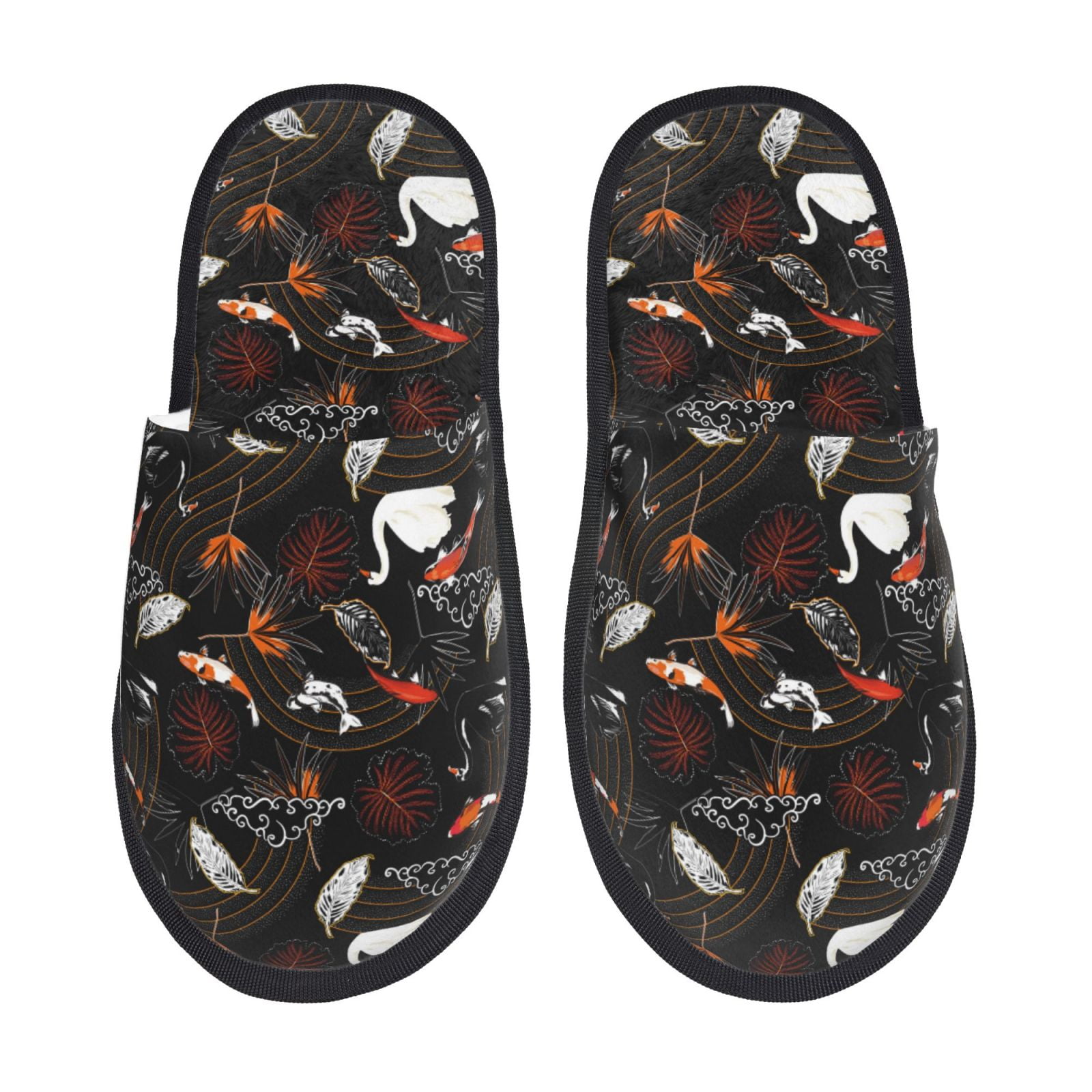 Sikiie Animal Koi Fish Fuzzy Slip-on Slippers Warm Cozy Soft ...