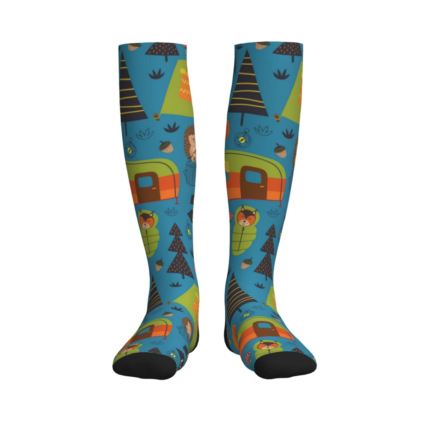 Sikiie Animals In Camping 1 Pairs Compression Socks for Men and Women ...