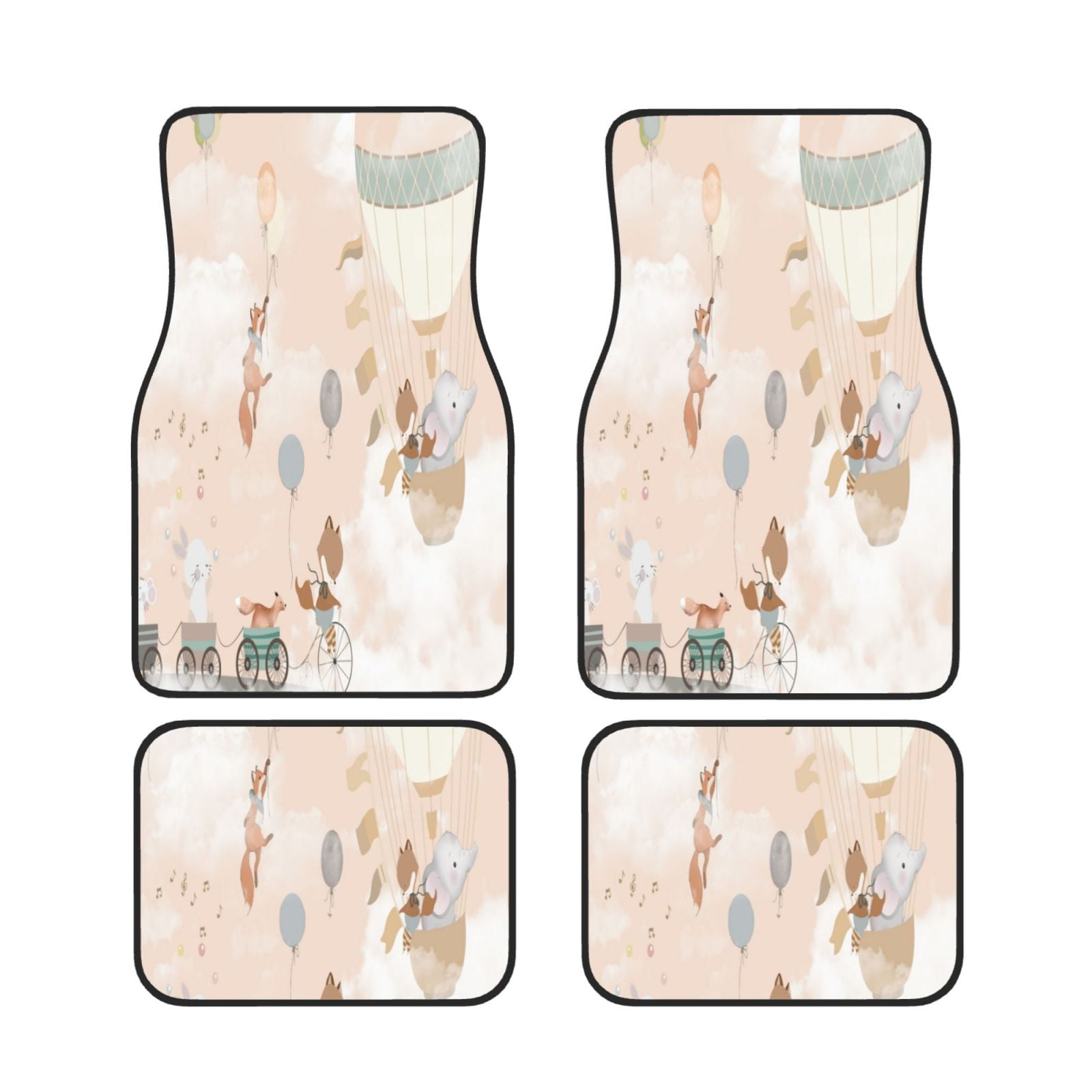 Sikiie Animals Riding Across The Sky1 Car Foot Mat Set of 4 Pieces ...