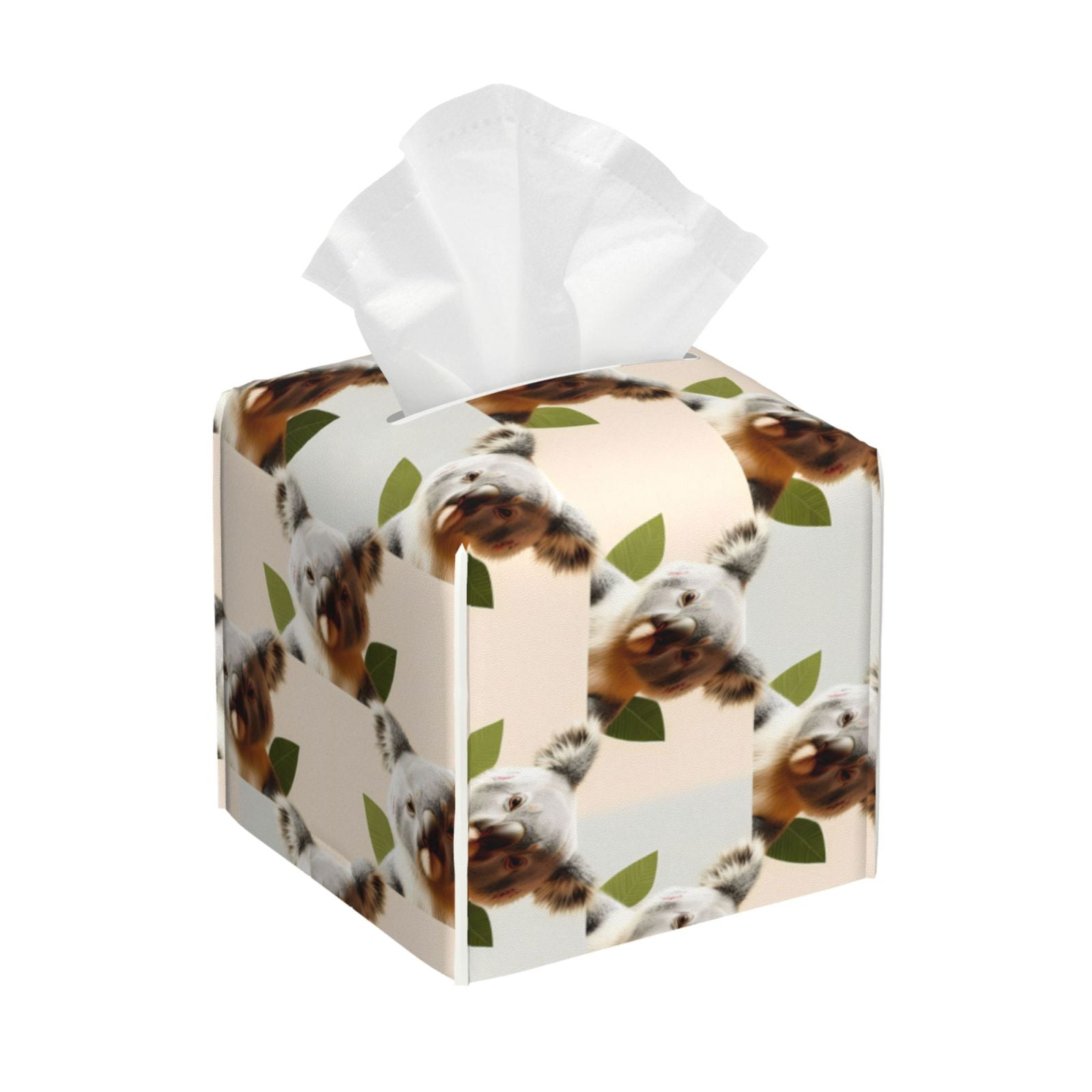 Sikiie Art cute koala Leather Tissue Box Cover Square, tissue box ...