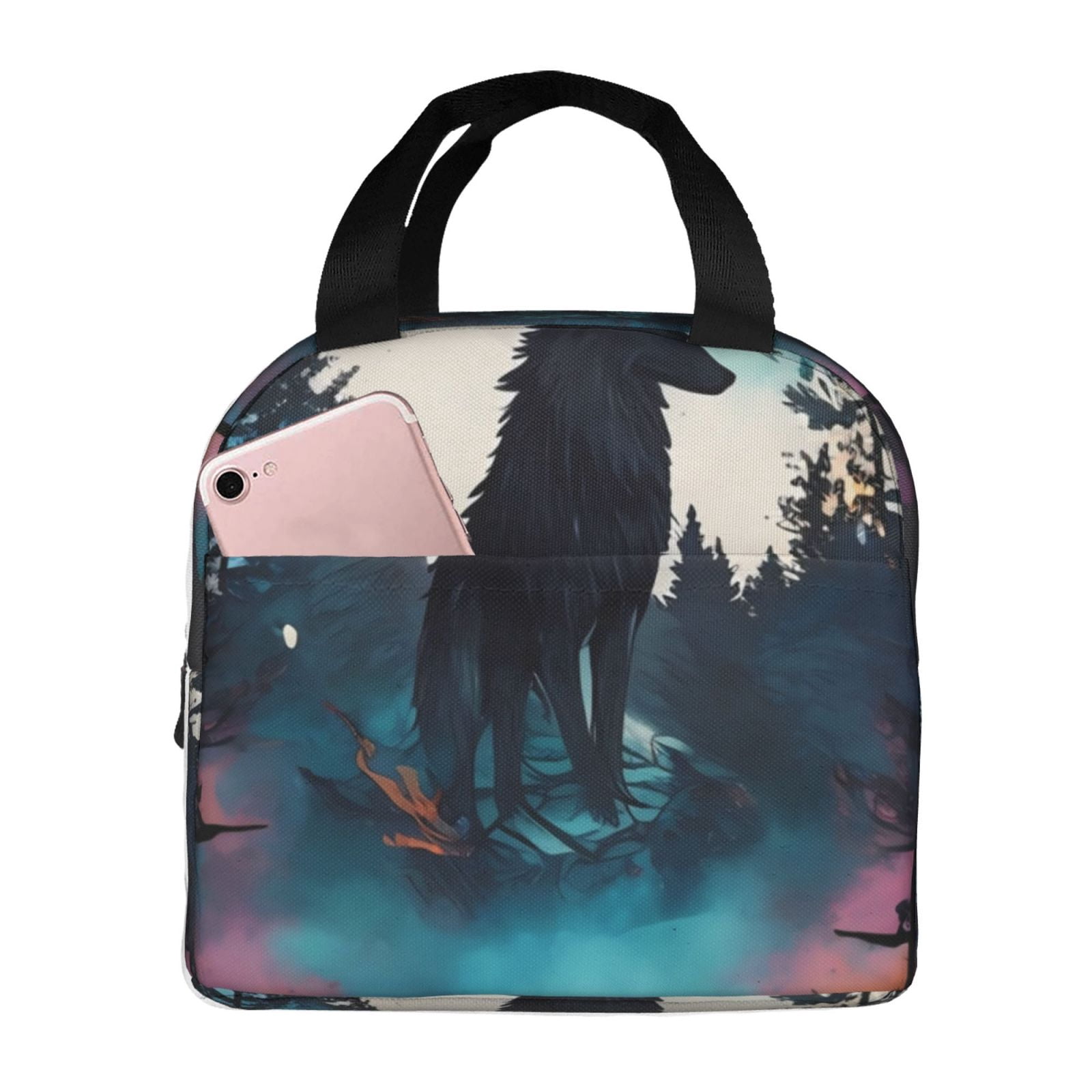 Sikiie Artistic Moon Valley Wolf Lunch Bag for Women & Men Adult ...