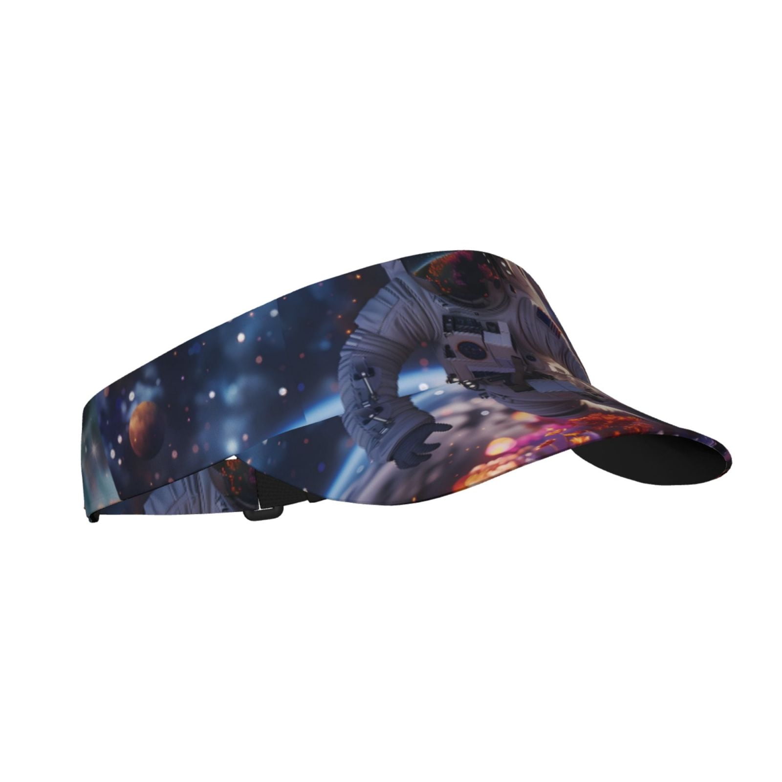 Sikiie Astronaut In Cosmic Garden Sun Visor Hat Adjustable Velcro Golf ...