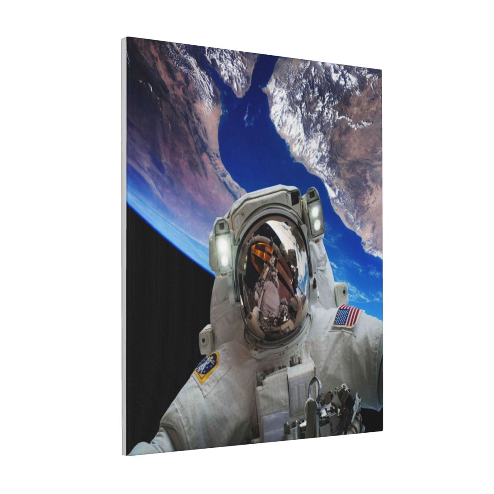 Sikiie Astronaut in Outer Space Print Canvas Decorative Hanging ...