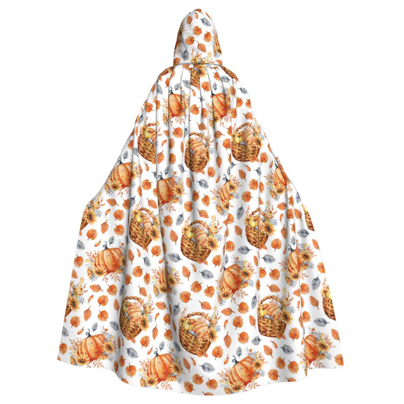 Sikiie Autumn Harvest Baskets Unisex Hooded Robe Cloak Adults ...