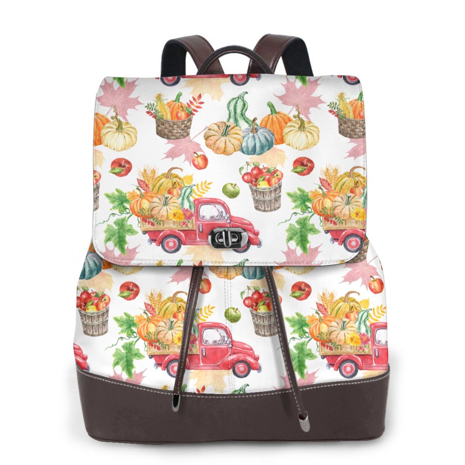 Sikiie Autumn Harvest Truck Women Genuine Leather Backpack Fashion ...