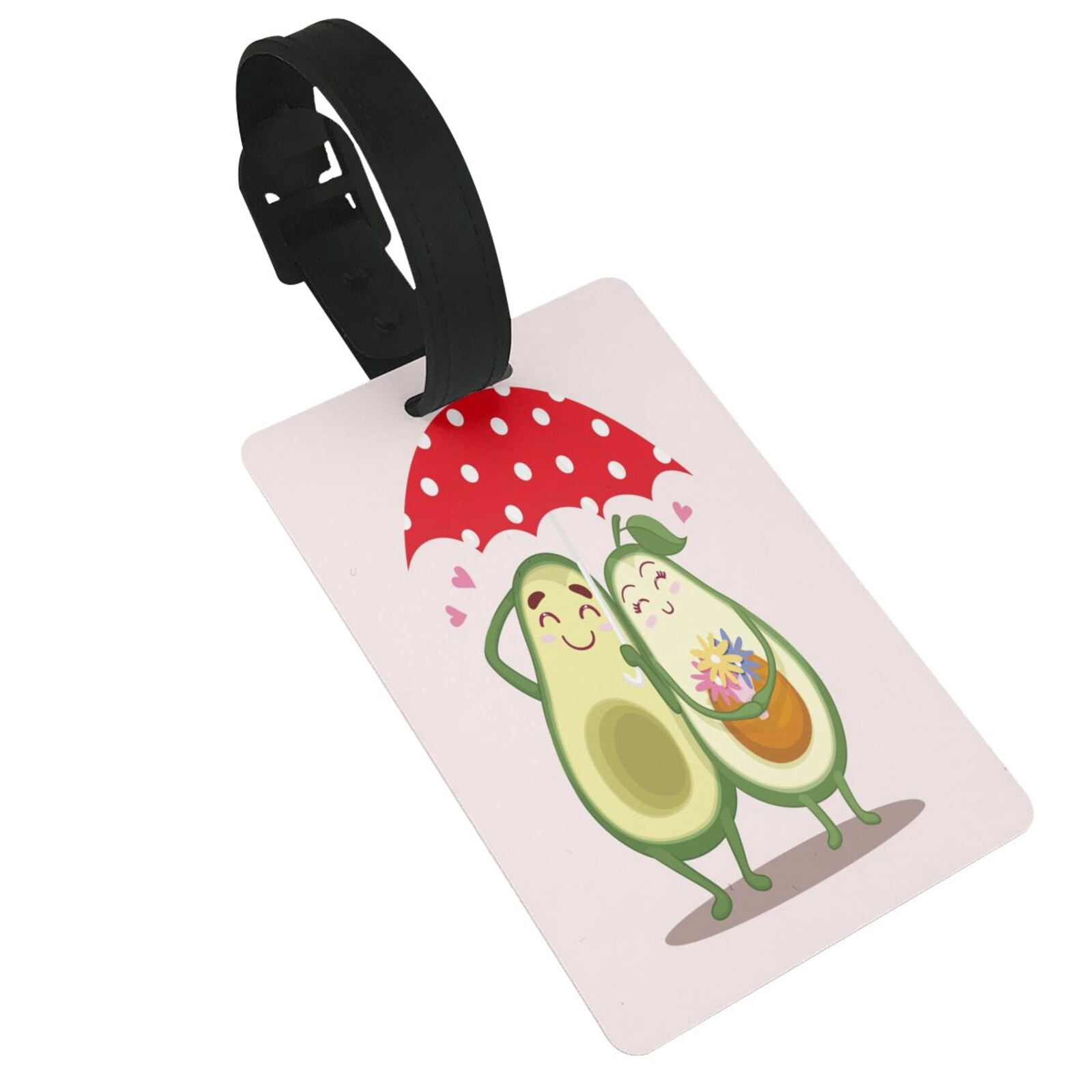 Sikiie Avocado Lovers Wearing Umbrella Luggage Tags Privacy Cover ID ...