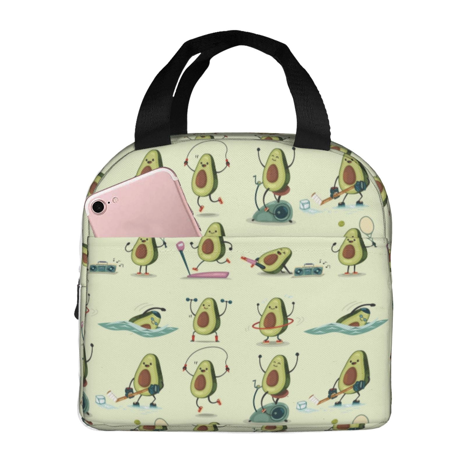 Sikiie Avocado for Exercise Lunch Bag for Women & Men Adult Insulated ...