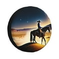 Sikiie Azure Sky Western Desert Cowboy PVC Leather Spare Tire Wheel ...