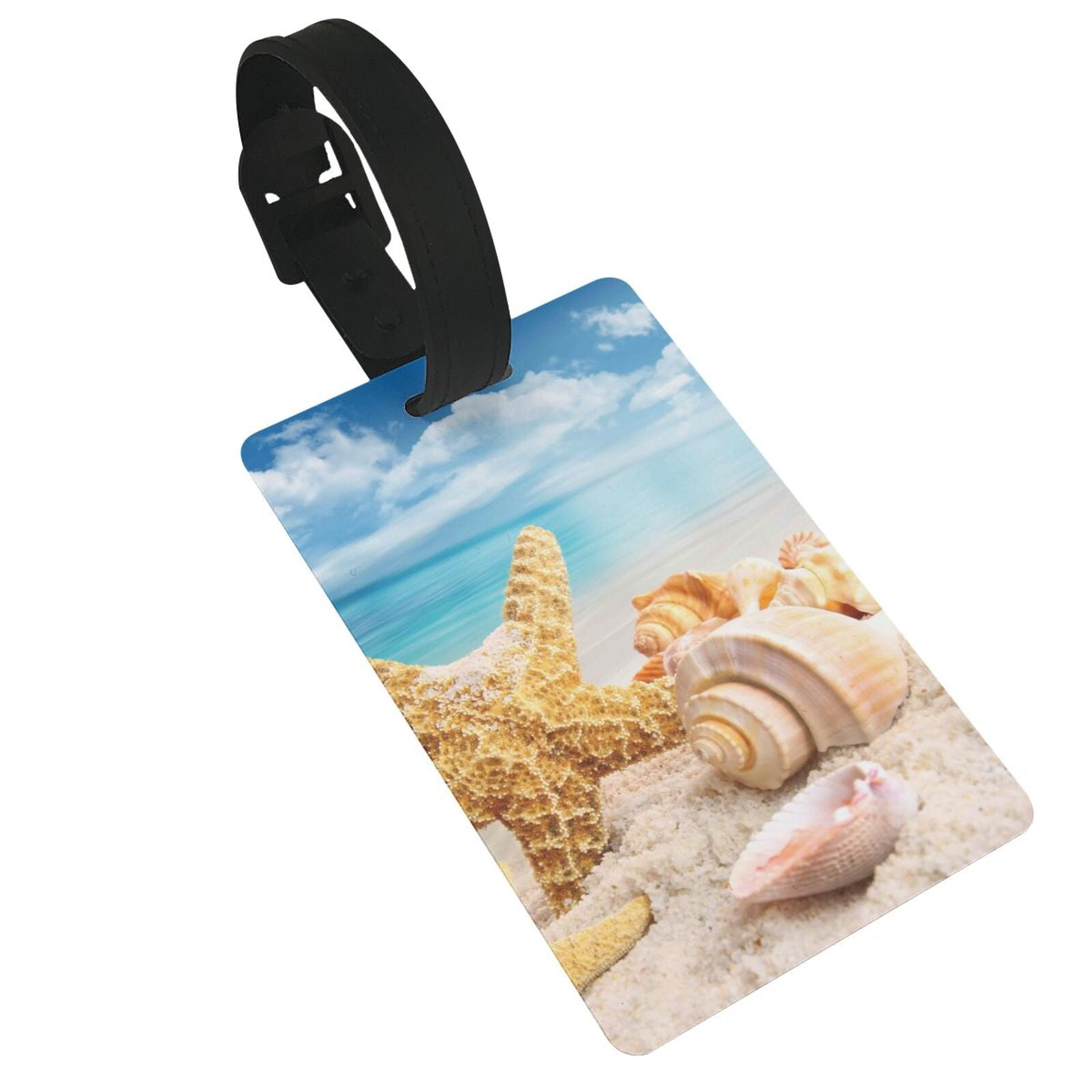 Sikiie Beach Starfish Shell Luggage Tags Privacy Cover ID Label ...