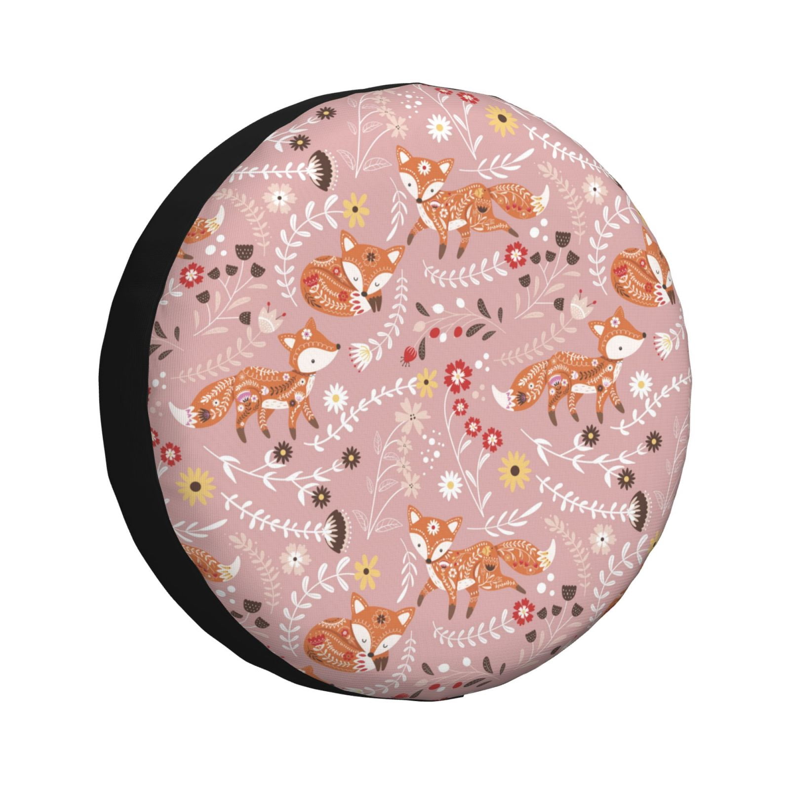 Sikiie Beautiful Fox PVC Leather Spare Tire Wheel Cover Spare Tire ...