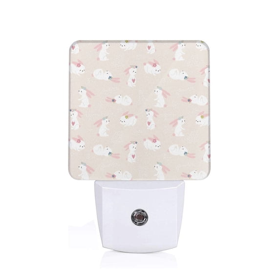 Sikiie Beautiful Rabbit Led Night Light, Warm White,Cool White Lights ...