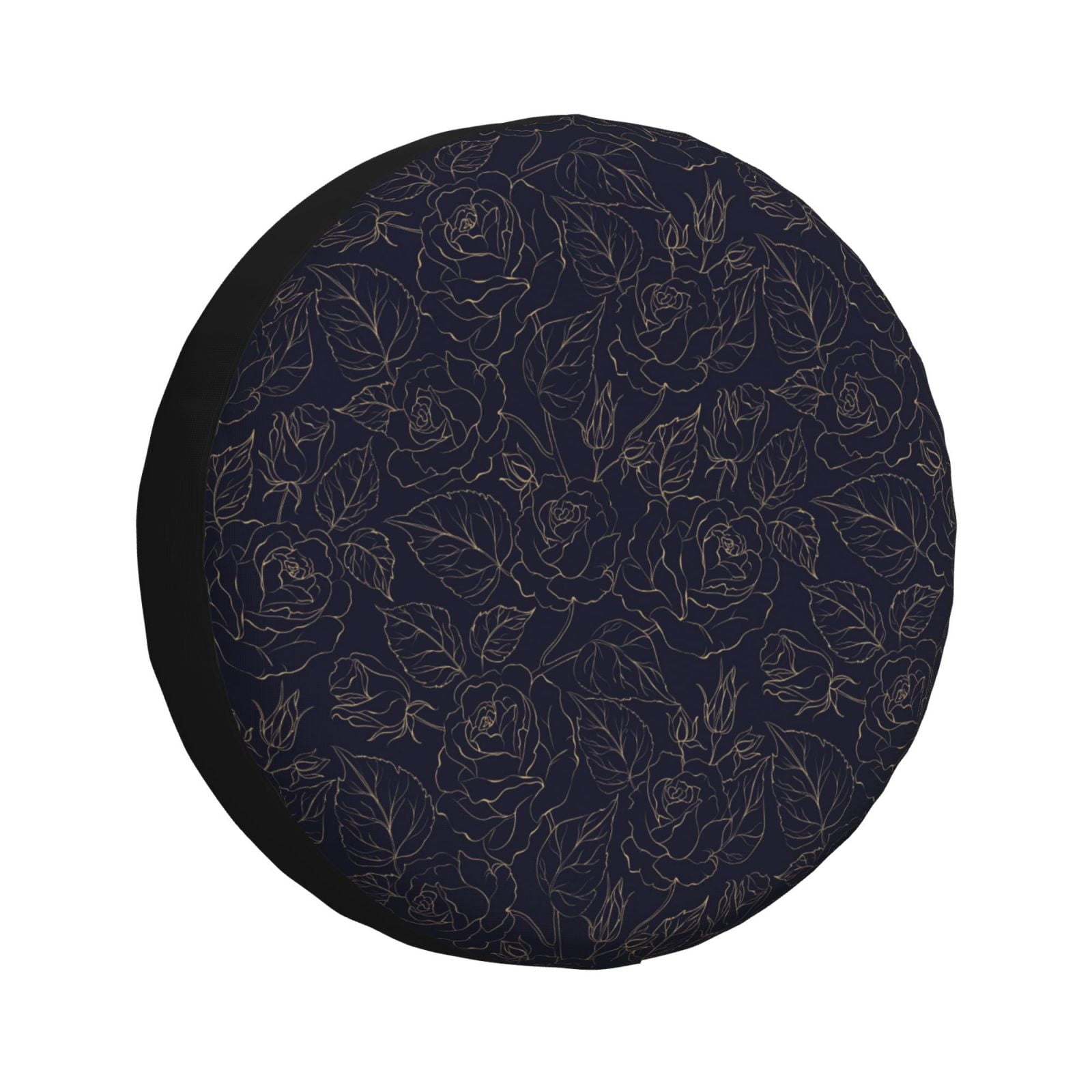 Sikiie Beautiful Roses PVC Leather Spare Tire Wheel Cover Spare Tire ...