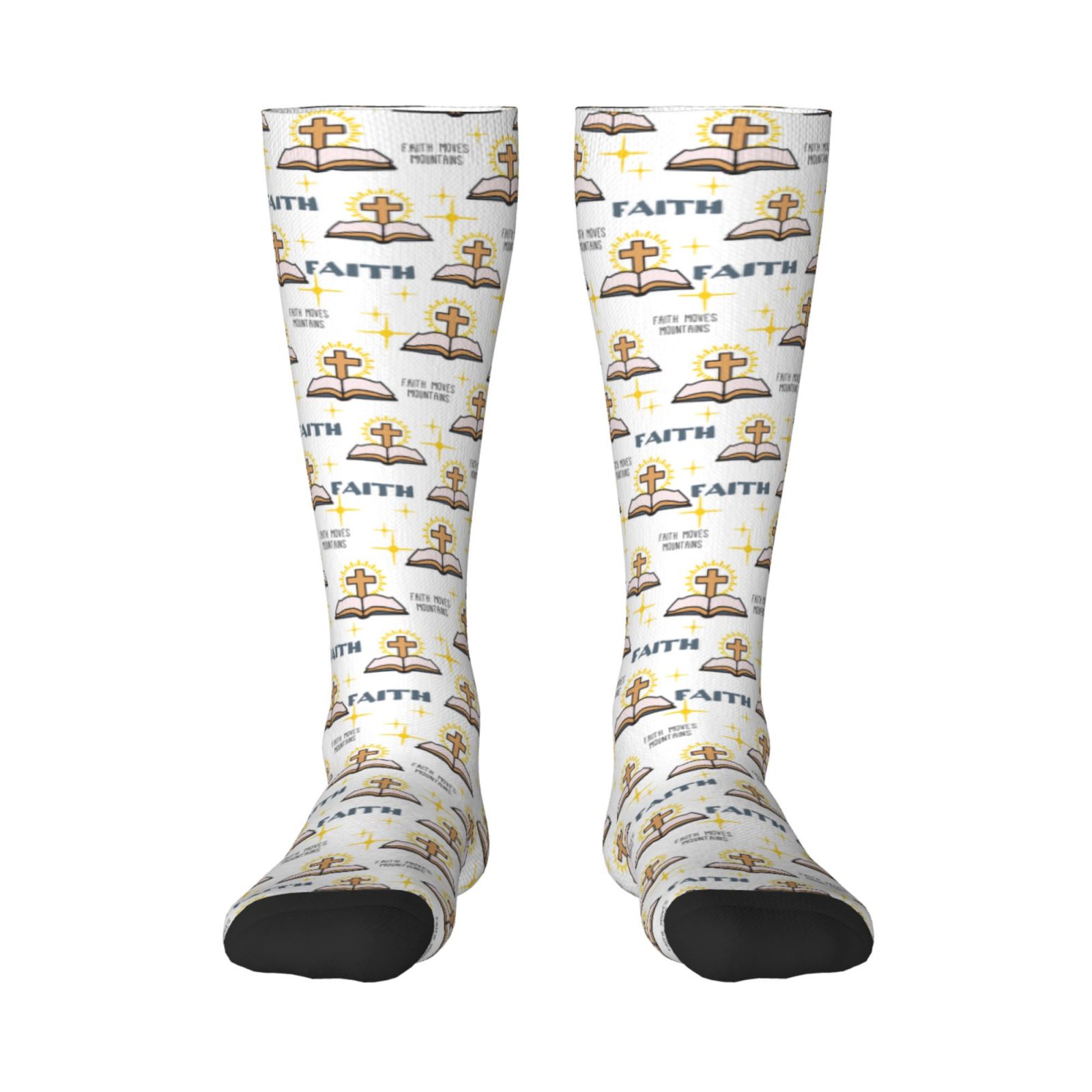 Sikiie Bible Knee Socks, High Socks Long Stretchy Sock Women Knee High ...