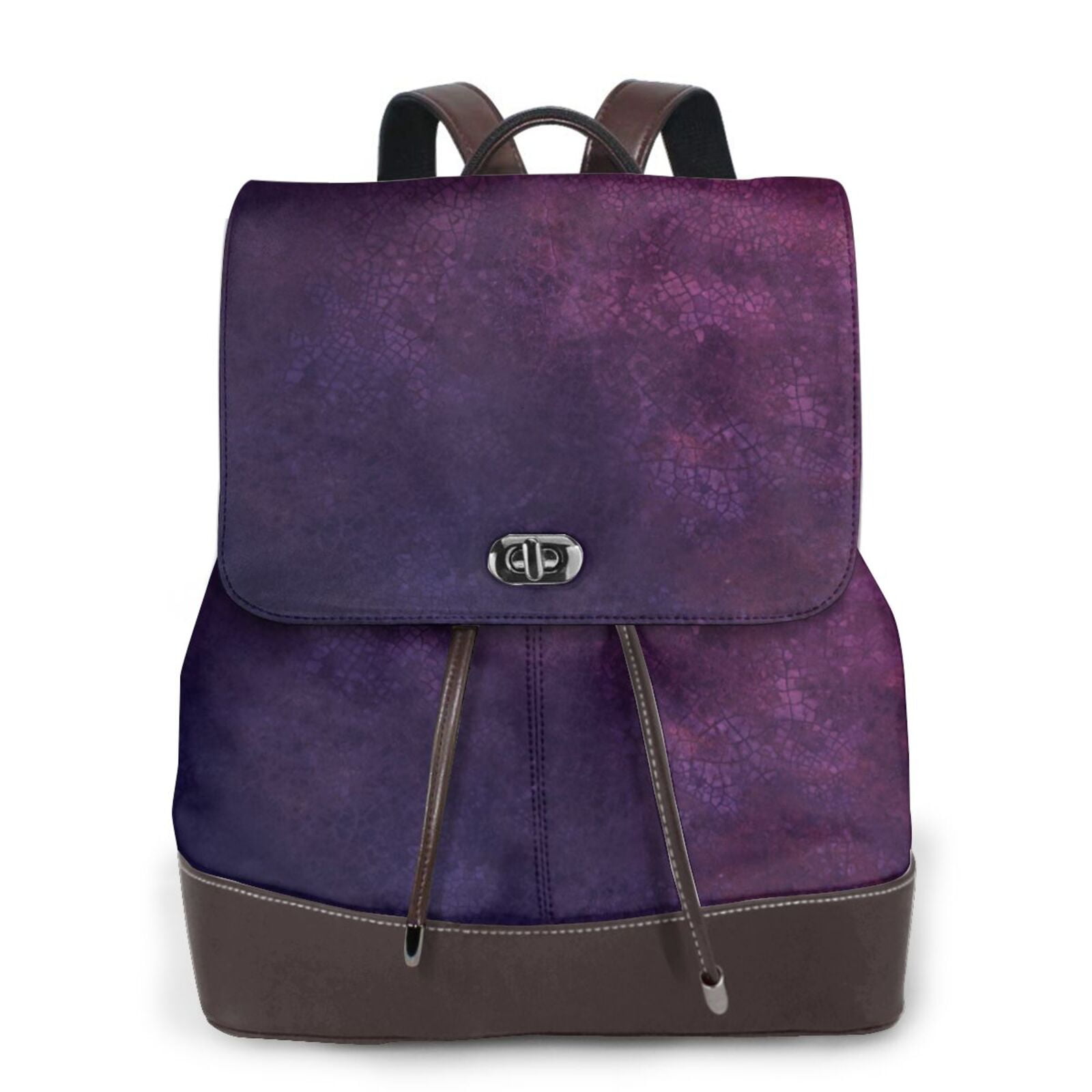 Sikiie Black Dark Blue Purple Women Genuine Leather Backpack Fashion ...