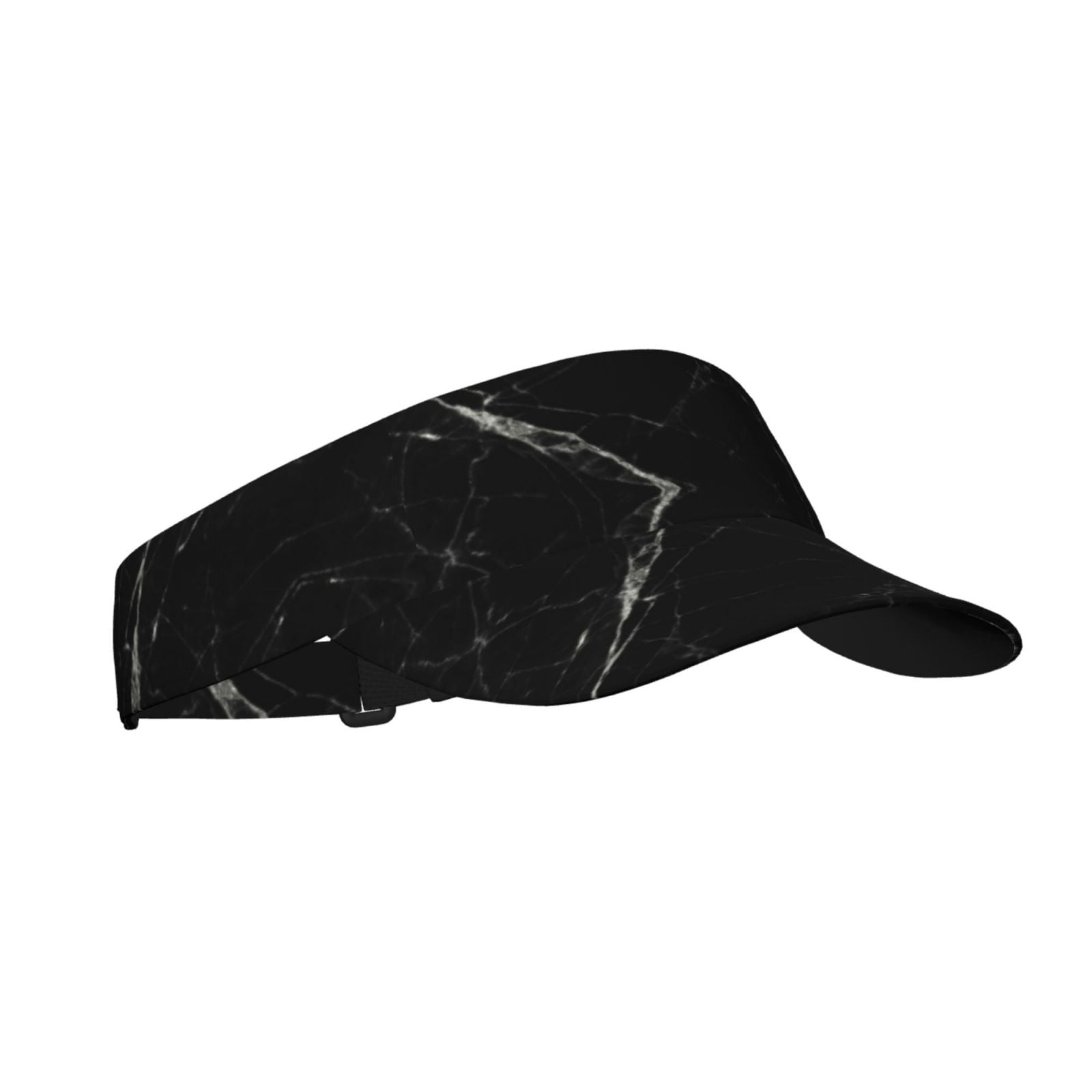Sikiie Black Marble Texture Abstract Sun Visor Hat Adjustable Velcro ...