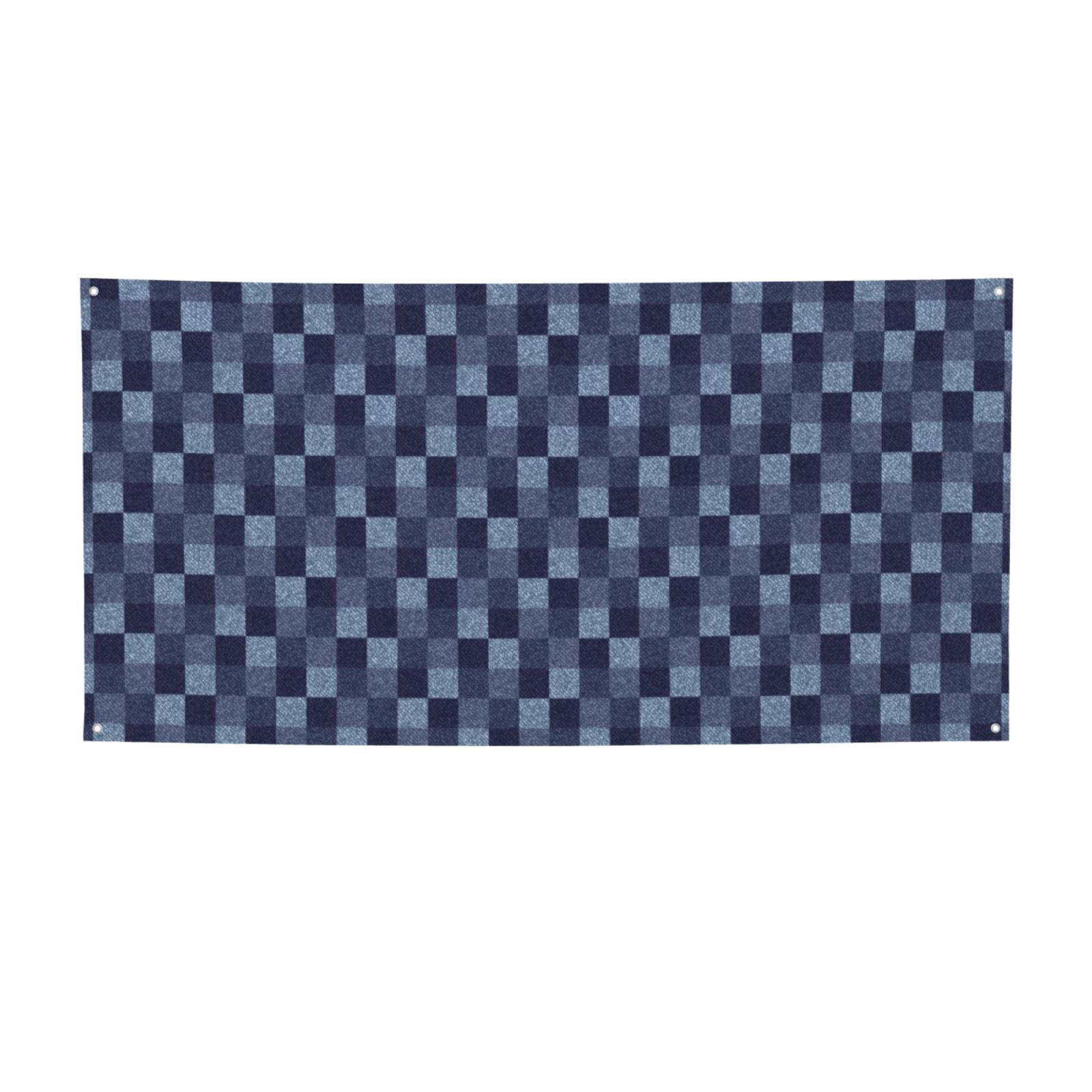 Sikiie Blue Gingham Buffalo Check Custom Banners and Signs Customize ...
