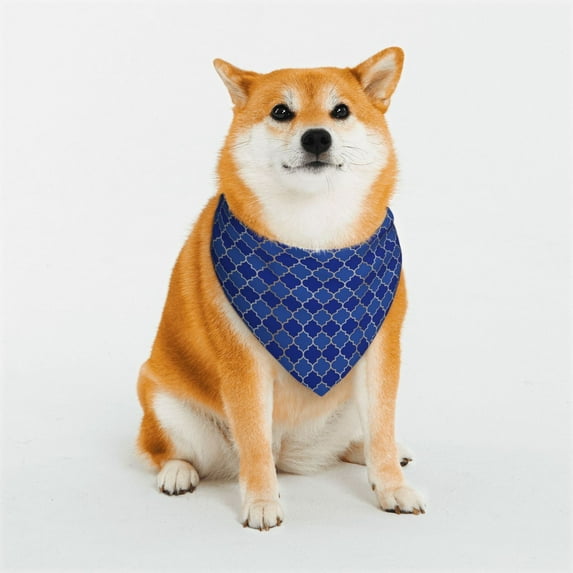 Sikiie Blue Lantern Shapes Dog Bandanas-Dog Scarf Bib Kerchief Breed ...