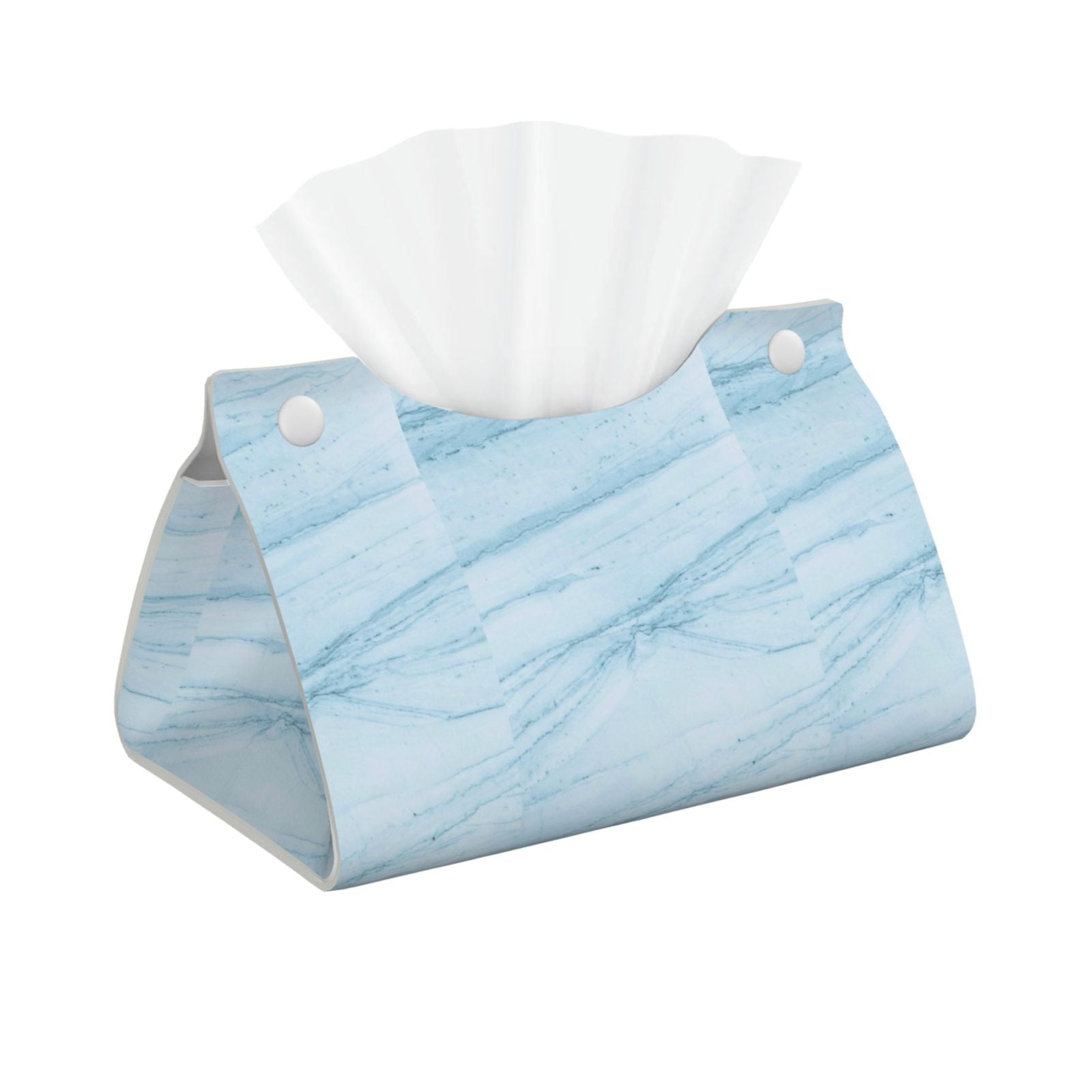 Sikiie Blue Marble Leather Tissue Box Cover Rectangle, Long Tissue Box ...