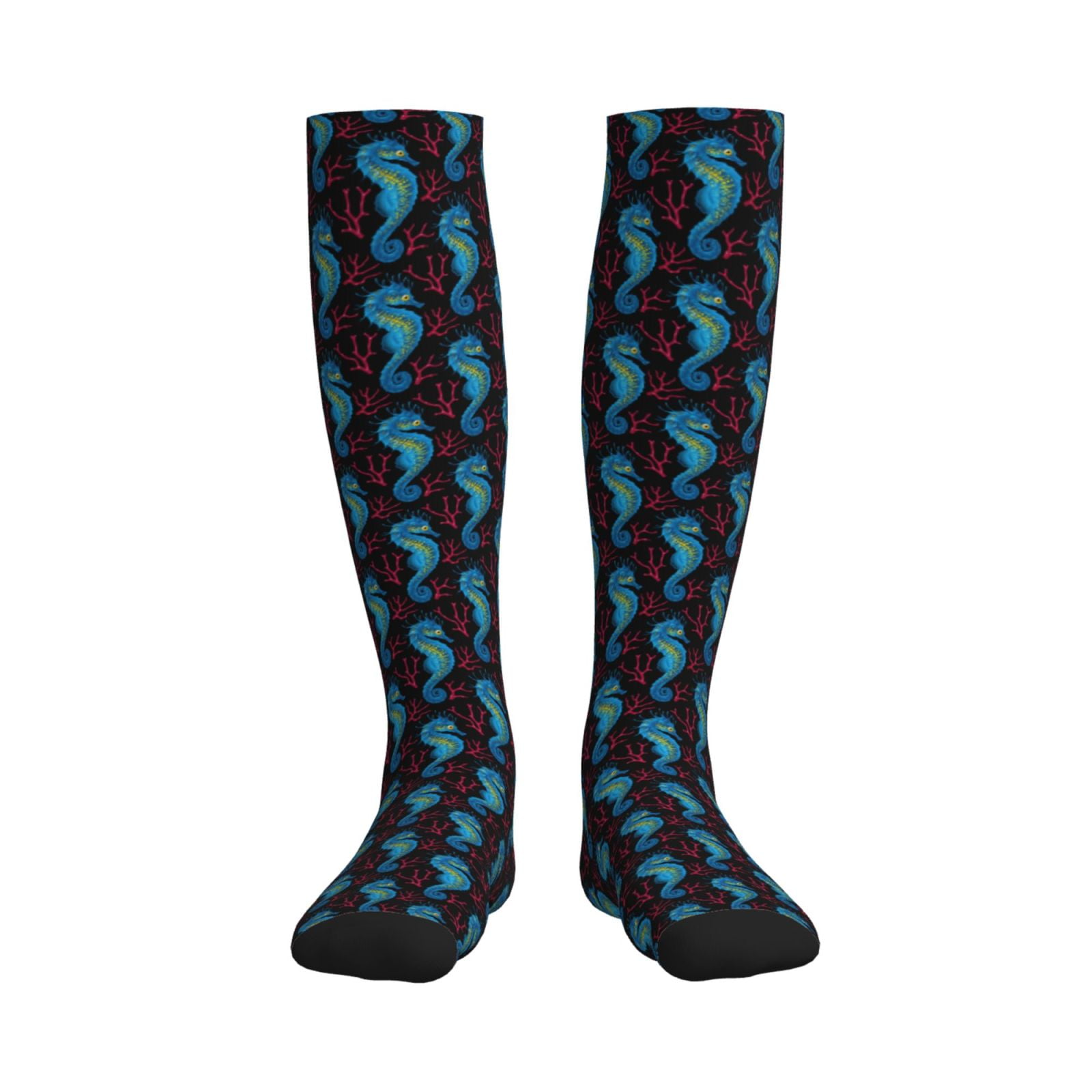 Sikiie Blue Seahorse 1 Pairs Compression Socks for Men and Women 15-20 ...