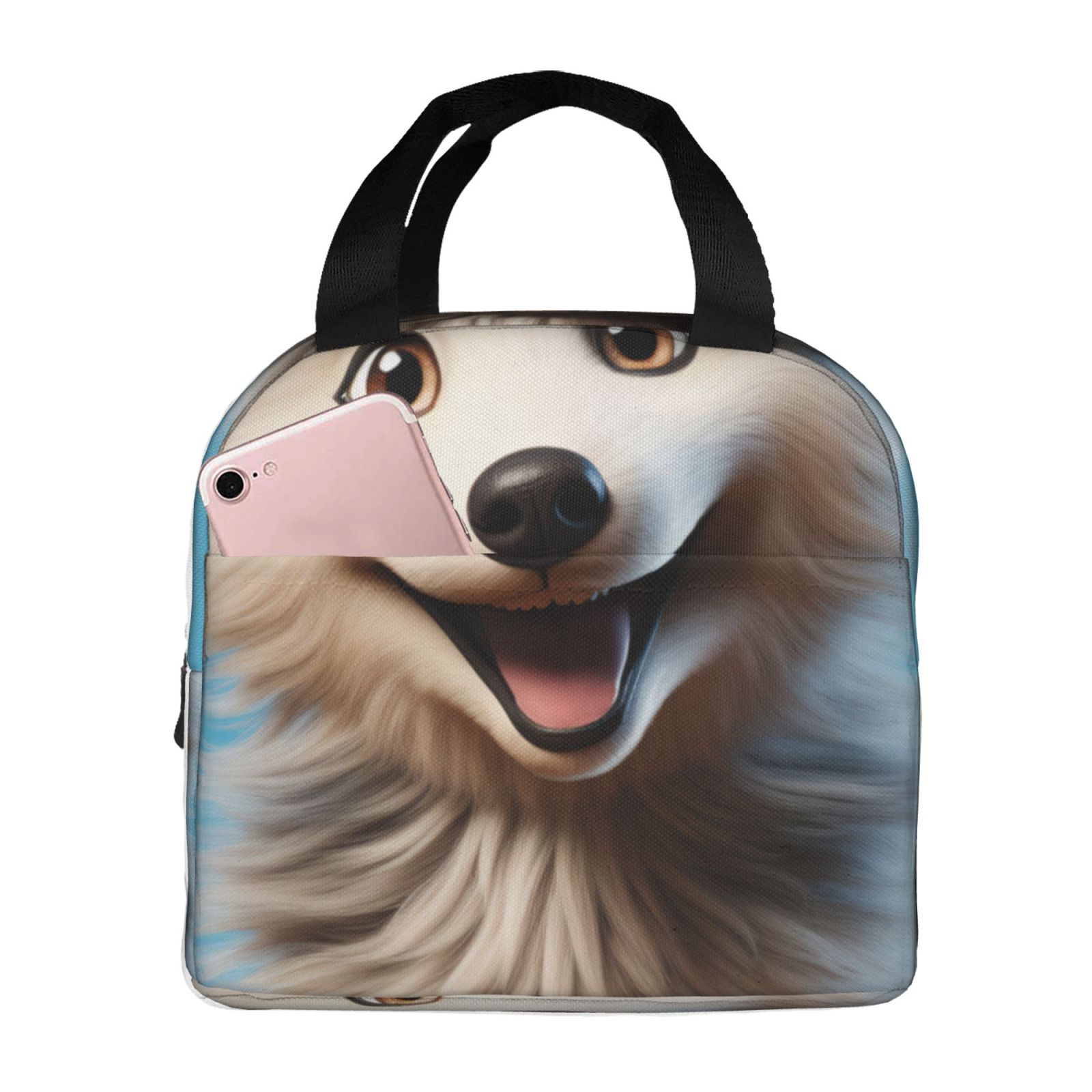 Sikiie Blue Sky Cute Wolf Lunch Bag for Women & Men Adult Insulated ...