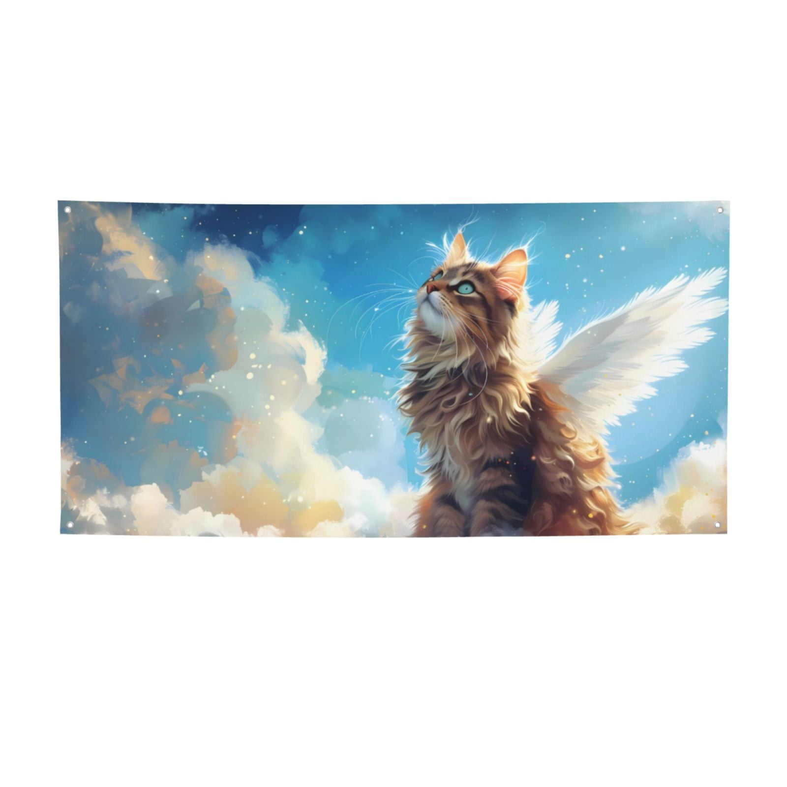 Sikiie Blue Sky Winged Cat Custom Banners and Signs Customize Outdoor ...
